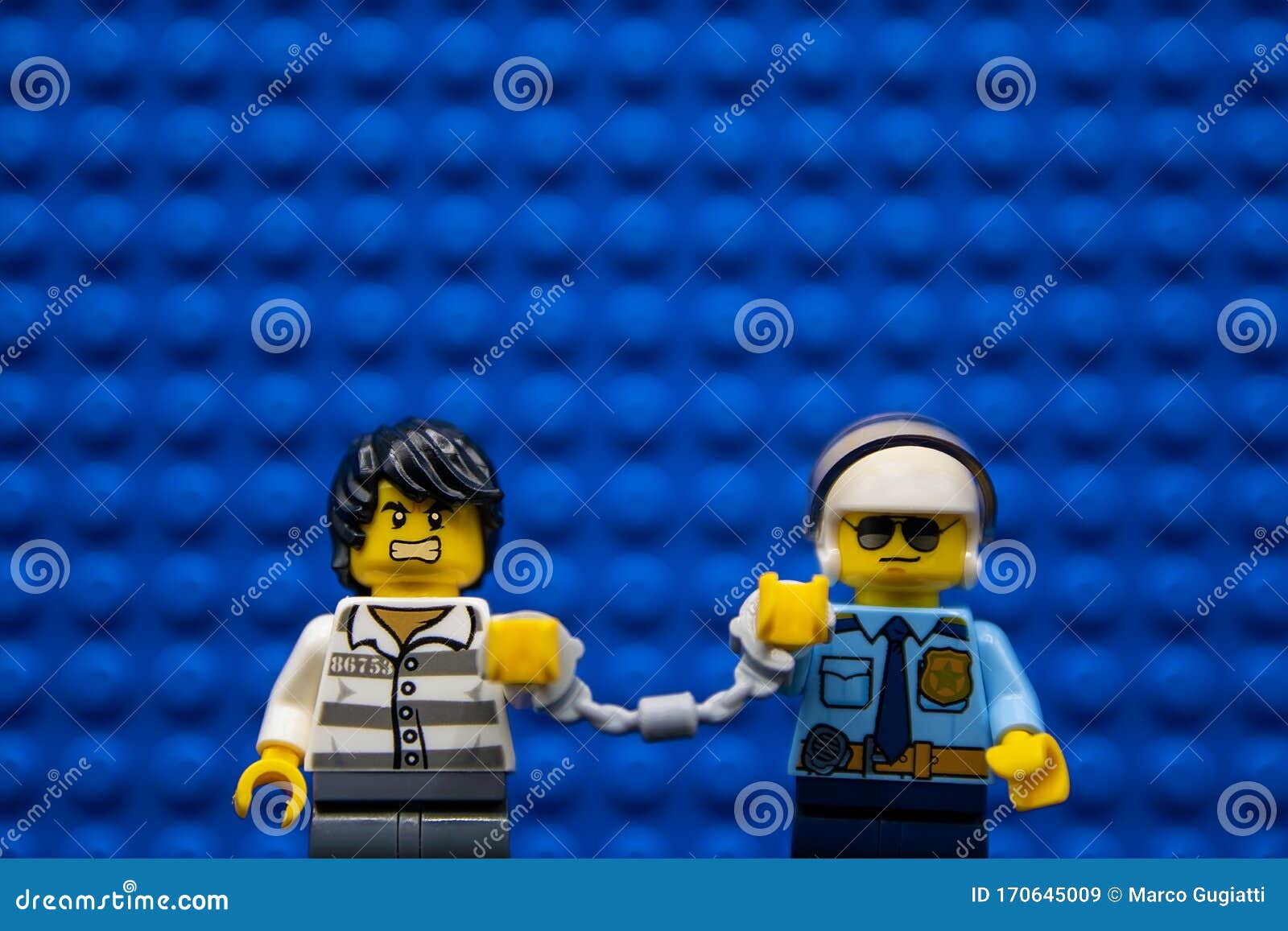 LEGO - Thief Arrested by a Policeman. Editorial Stock Image - Image of ...