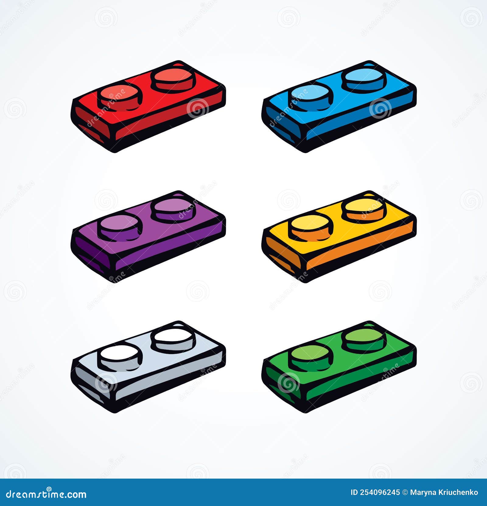 Lego. Vector Drawing | CartoonDealer.com #254096245