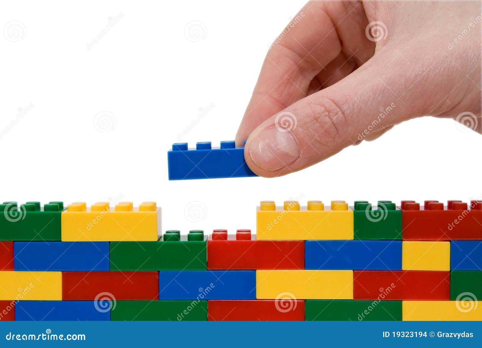 Lego Wand stockfoto. Bild von spielzeug, betrieb, bunt - 19323194