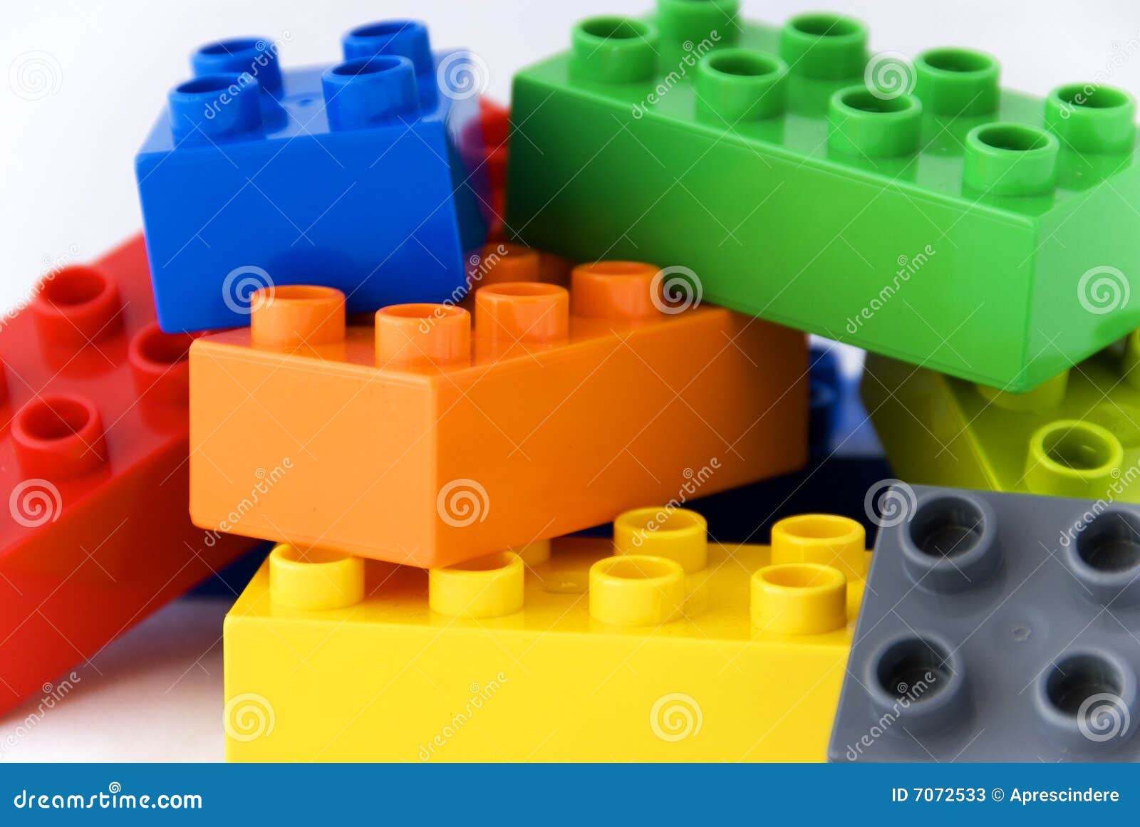 Legoblokken van de bouw stock afbeelding. Image of kinderjaren - 7072533