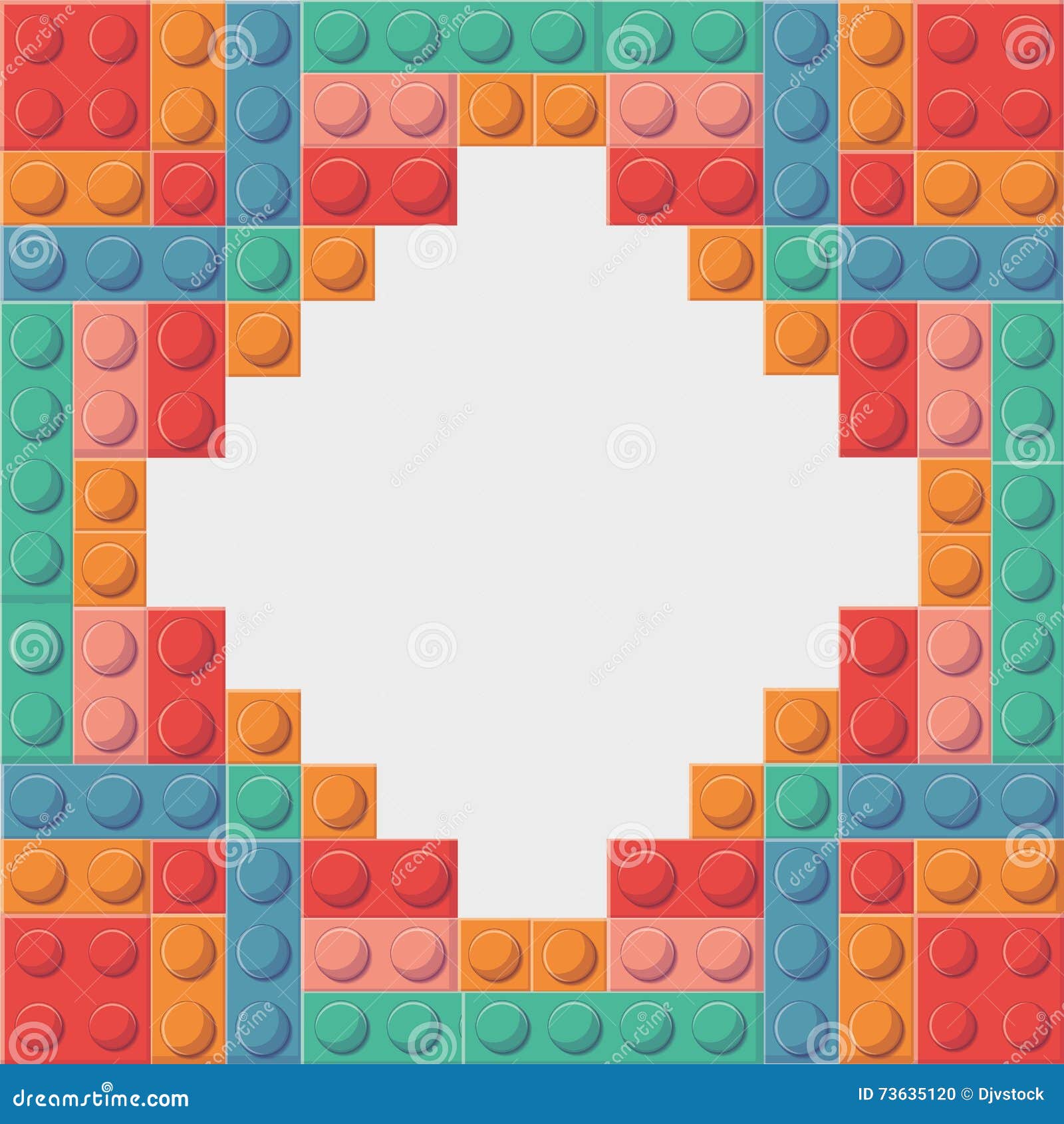 Legopictogram Abstract Kadercijfer Grafische Vector Vector Illustratie ...