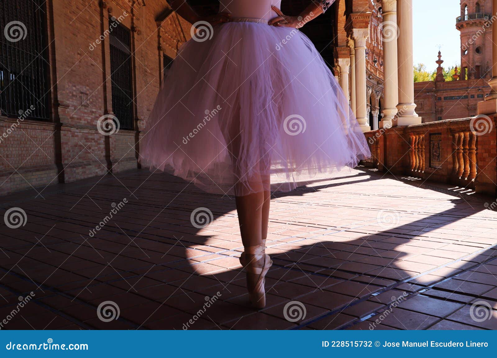 Legs of a Classical Ballet Dancer in Which she is Standing on Tiptoe ...