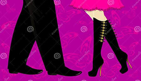 Legs dance stock vector. Illustration of background, contrast - 13168676