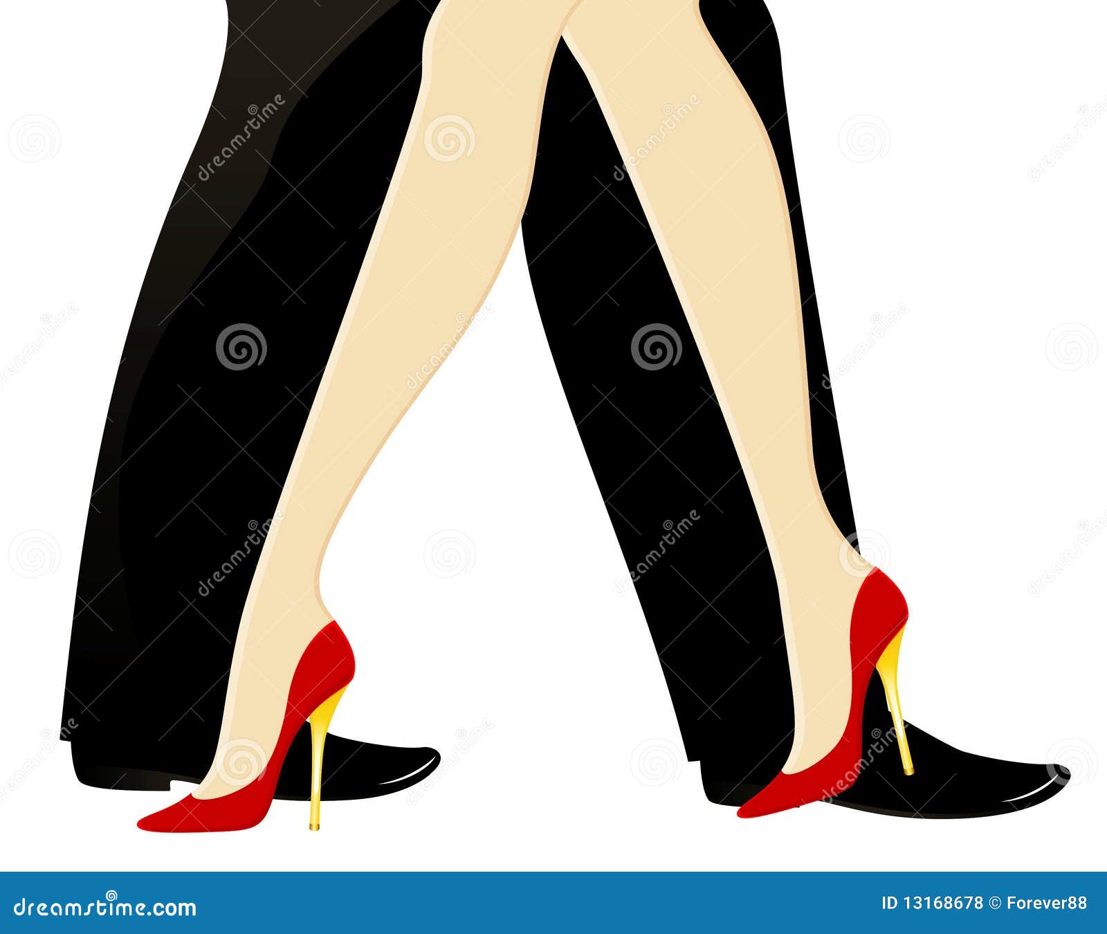 Legs dance stock vector. Illustration of american, dance - 13168678