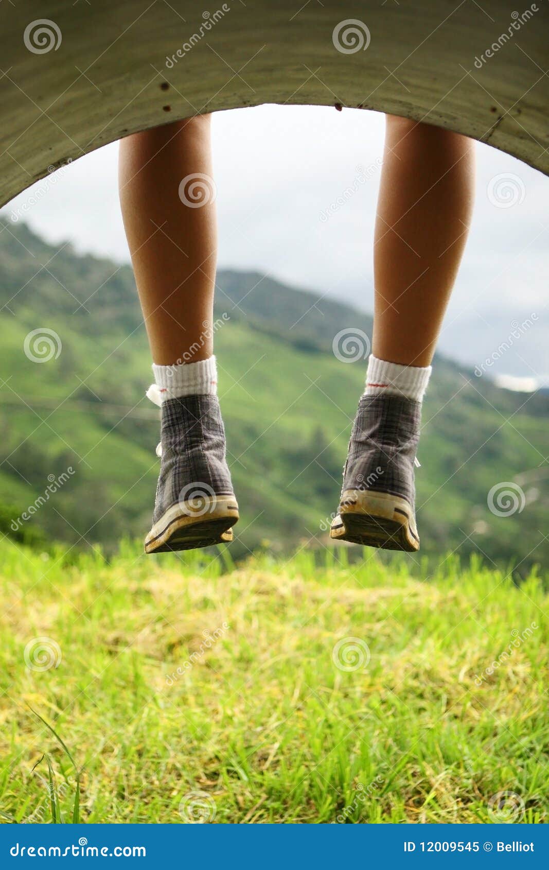 Legs dangling stock image. Image of abstract, greenery - 12009545