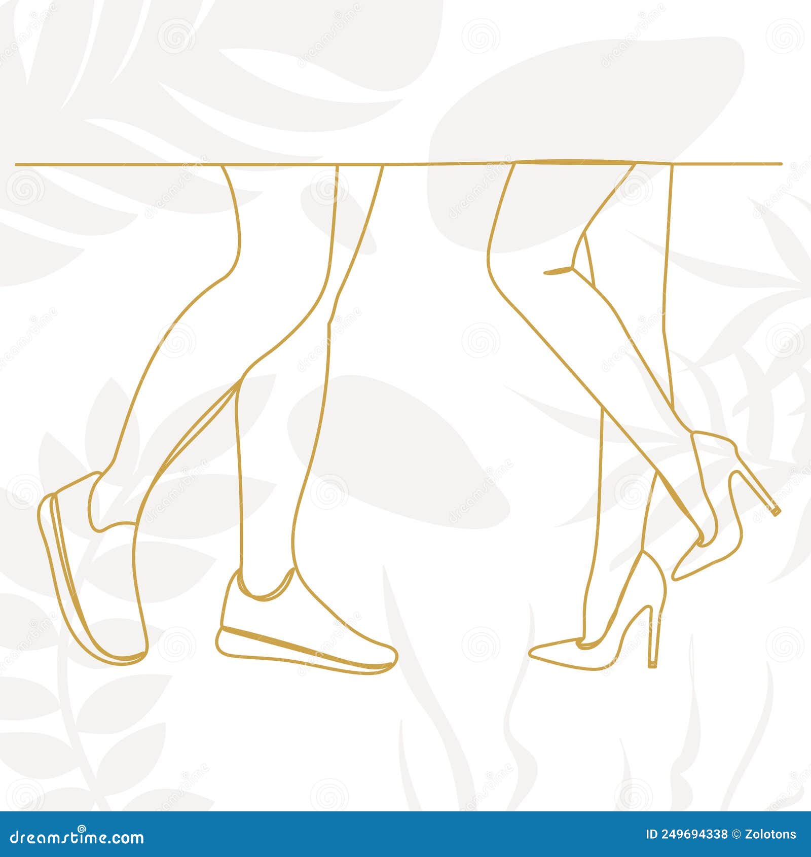 Legs Drawing by One Continuous Line, Sketch Stock Vector - Illustration ...