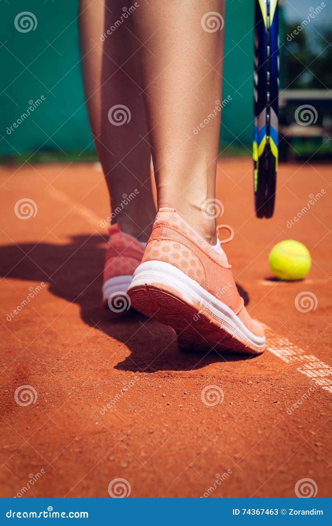 Legs of Female Tennis Player. Stock Image - Image of shoes, exercise ...