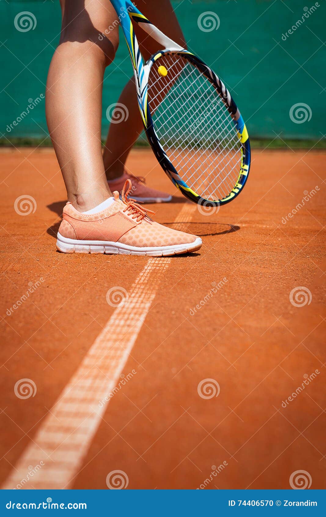 Legs of Female Tennis Player. Stock Photo - Image of dross, caucasian ...