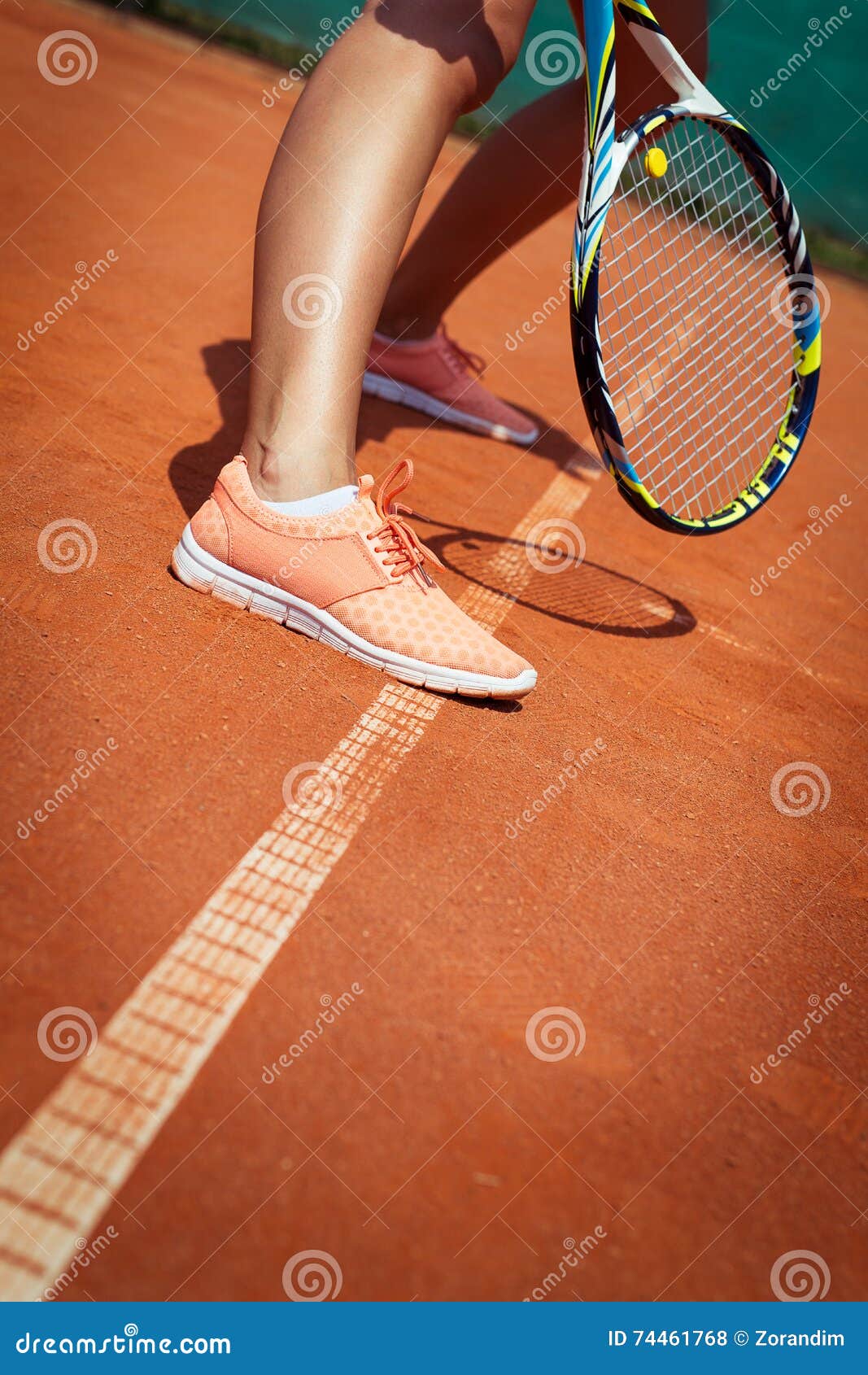 Legs of Female Tennis Player. Stock Photo - Image of skirt, female ...
