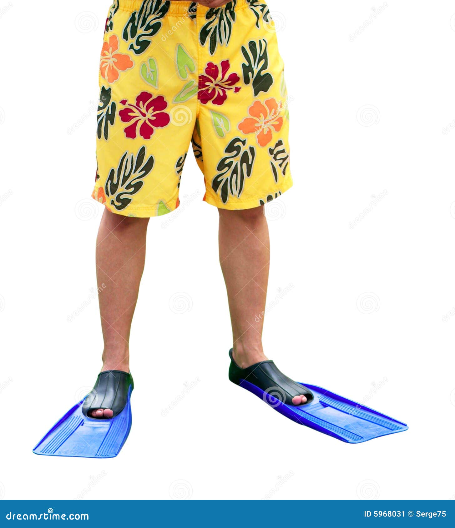 Legs in flippers stock image. Image of tropical, resort - 5968031