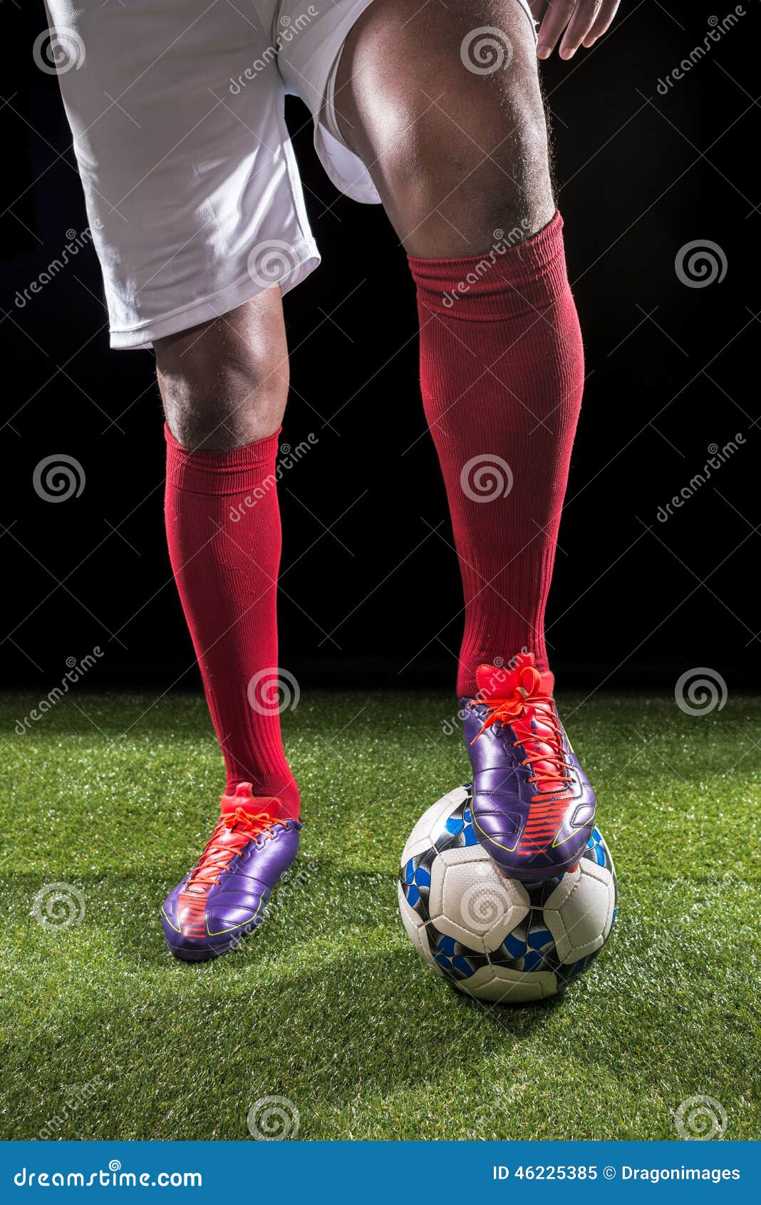 Legs of footballer stock image. Image of professional - 46225385