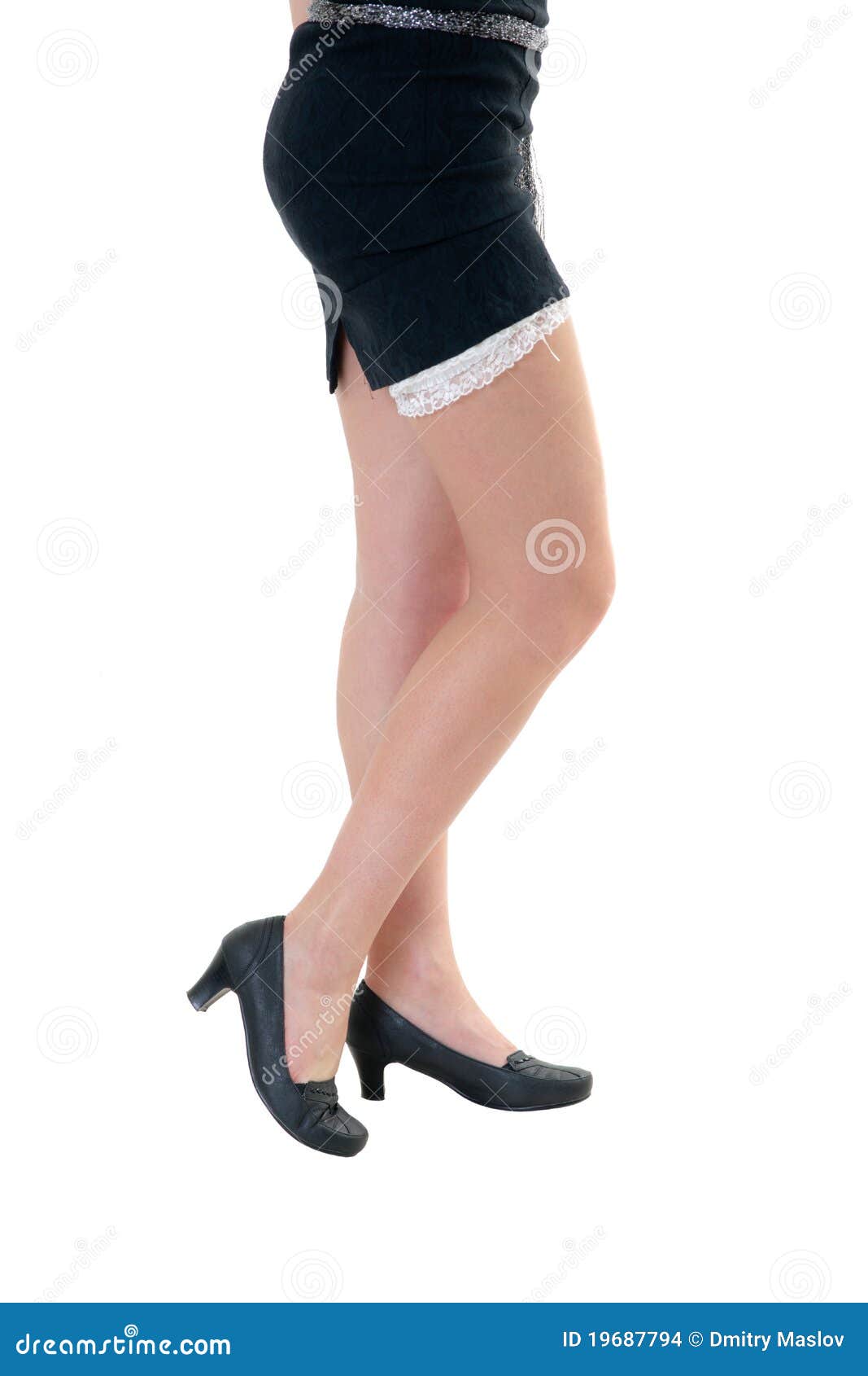 Legs with a garter stock photo. Image of black, girl - 19687794