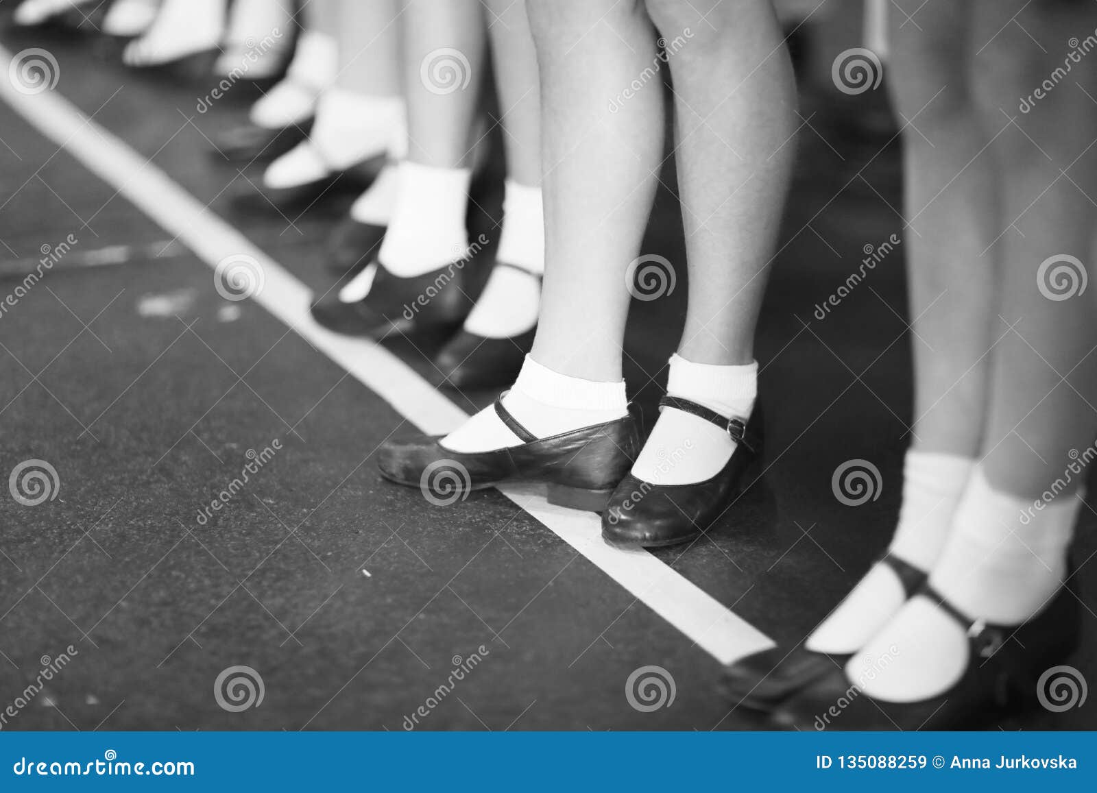 The Legs of the Girls Dance Group Stock Image - Image of dance, shoes ...
