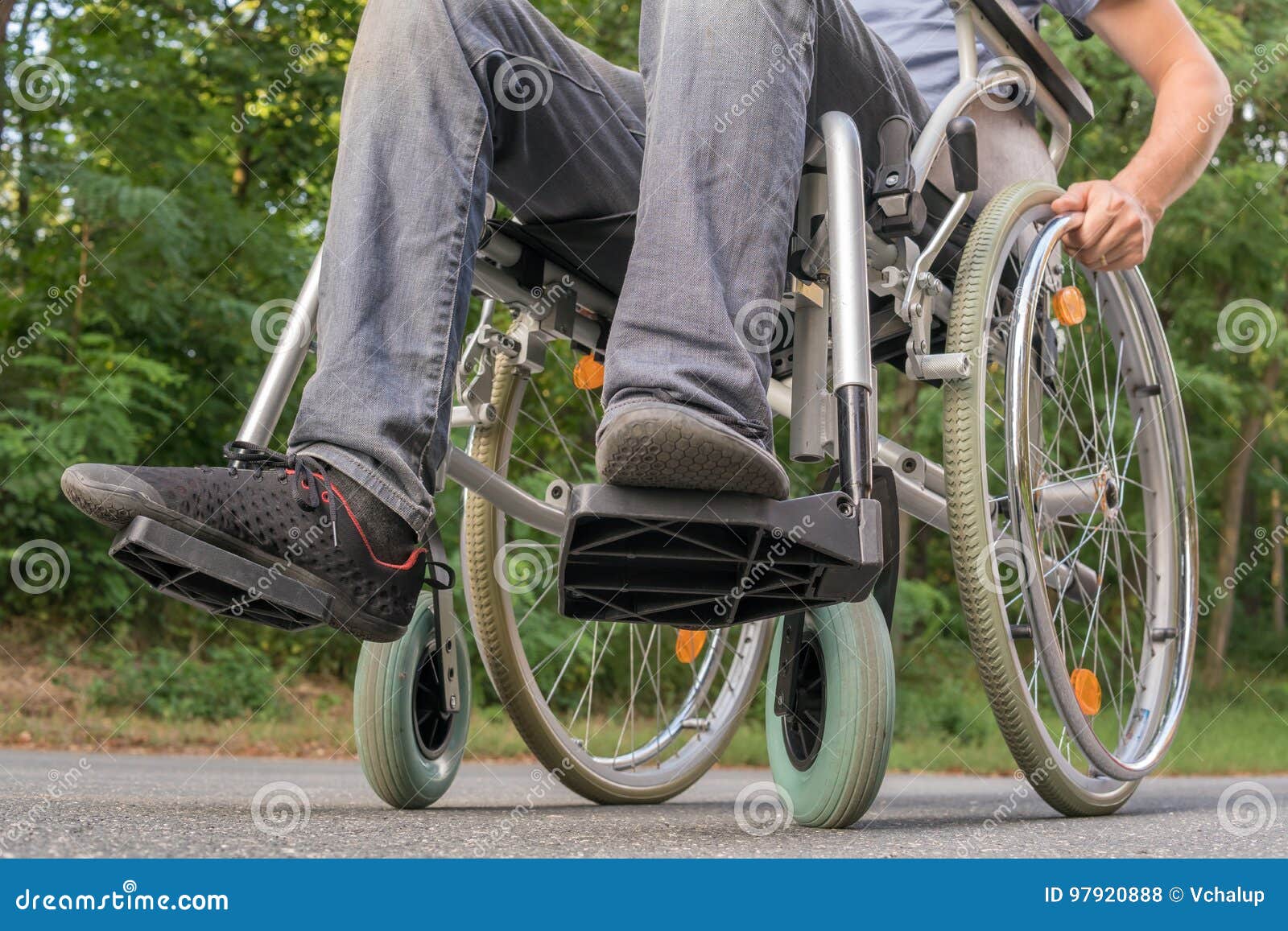 Legs of Handicapped or Disabled Man on Wheelchair Stock Photo - Image ...