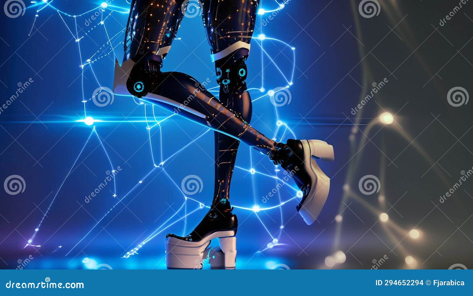 Legs humanoid robot stock illustration. Illustration of figurine ...