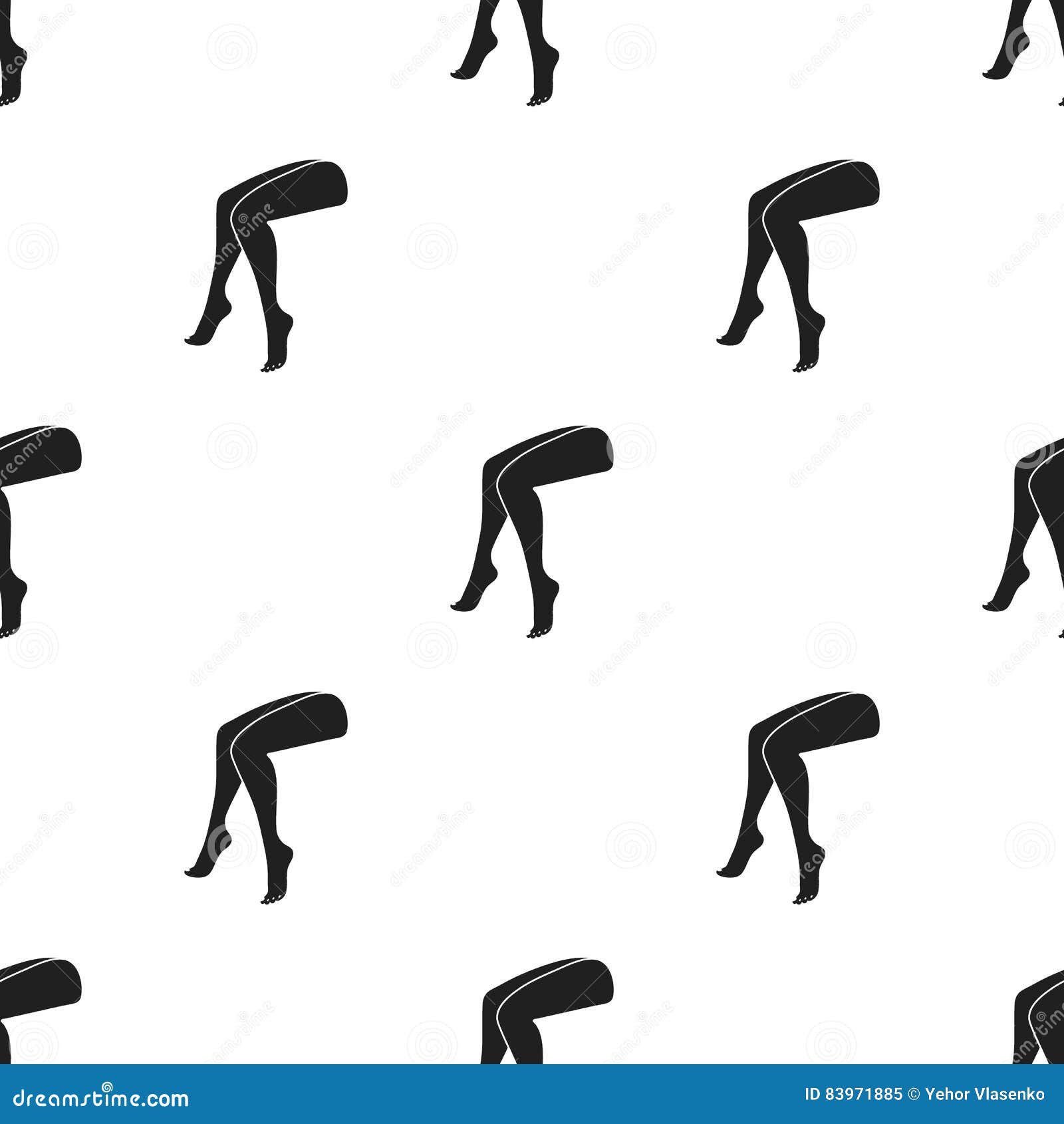 Legs Icon in Black Style Isolated on White Background. Part of Body ...