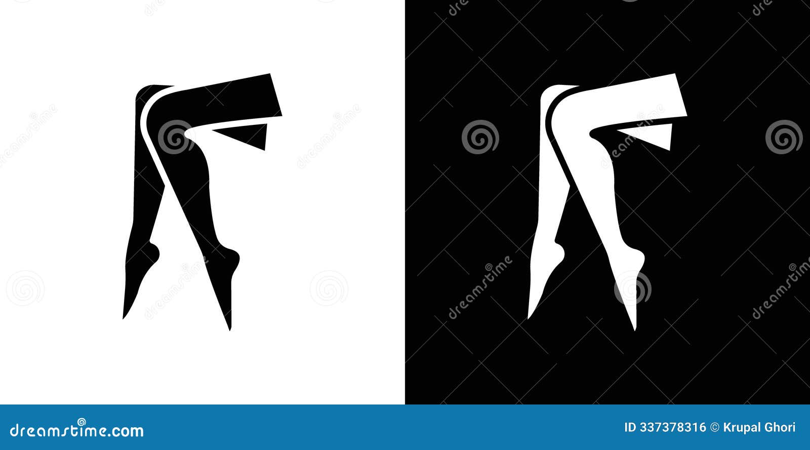 Legs Icon Isolated Flat Vector in Outline Stock Vector - Illustration ...