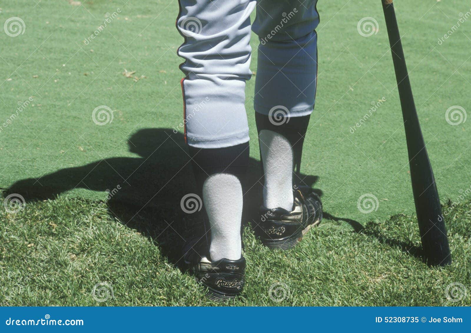 Legs of a Major League Baseball Player Stock Image - Image of color ...