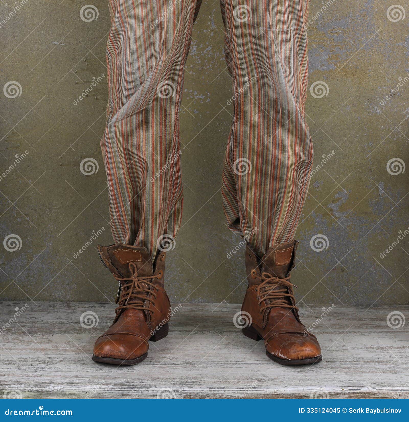 Legs of Man in Old Pants and Old Shoes Stock Image - Image of lifestyle ...
