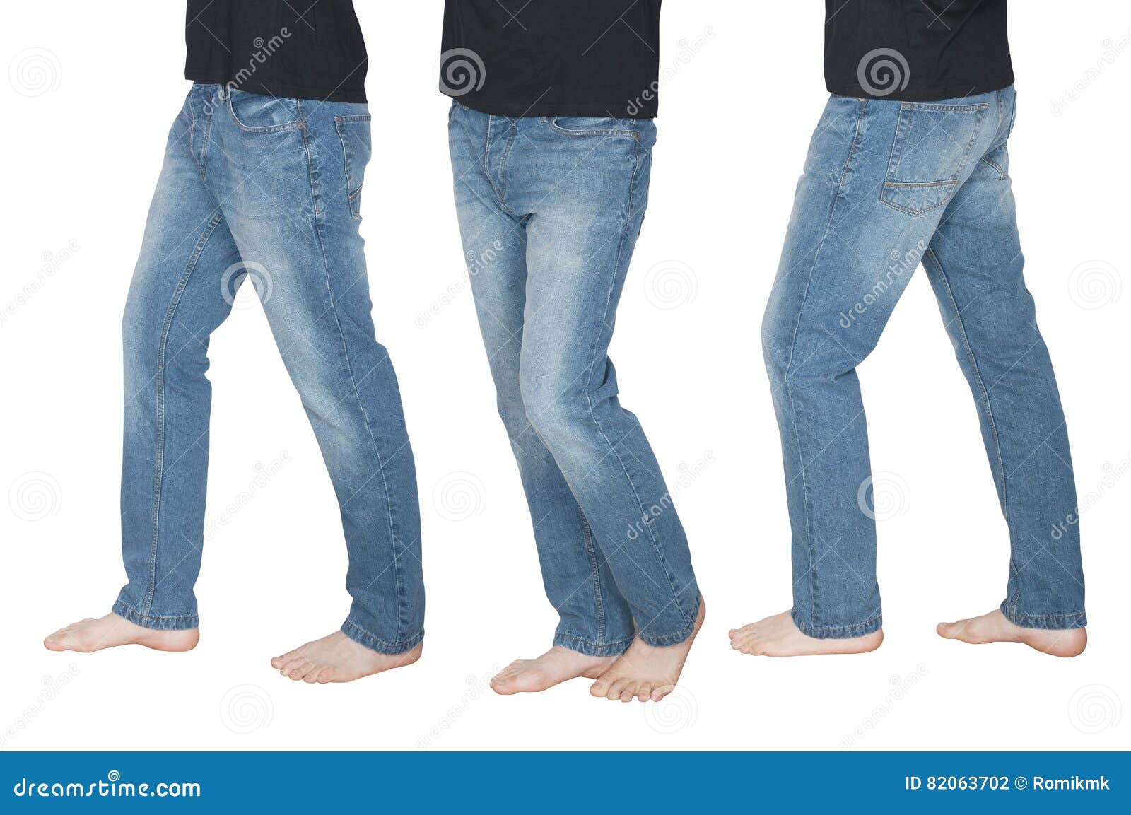 Legs of Men in Jeans in Different Poses Stock Photo - Image of jeans ...