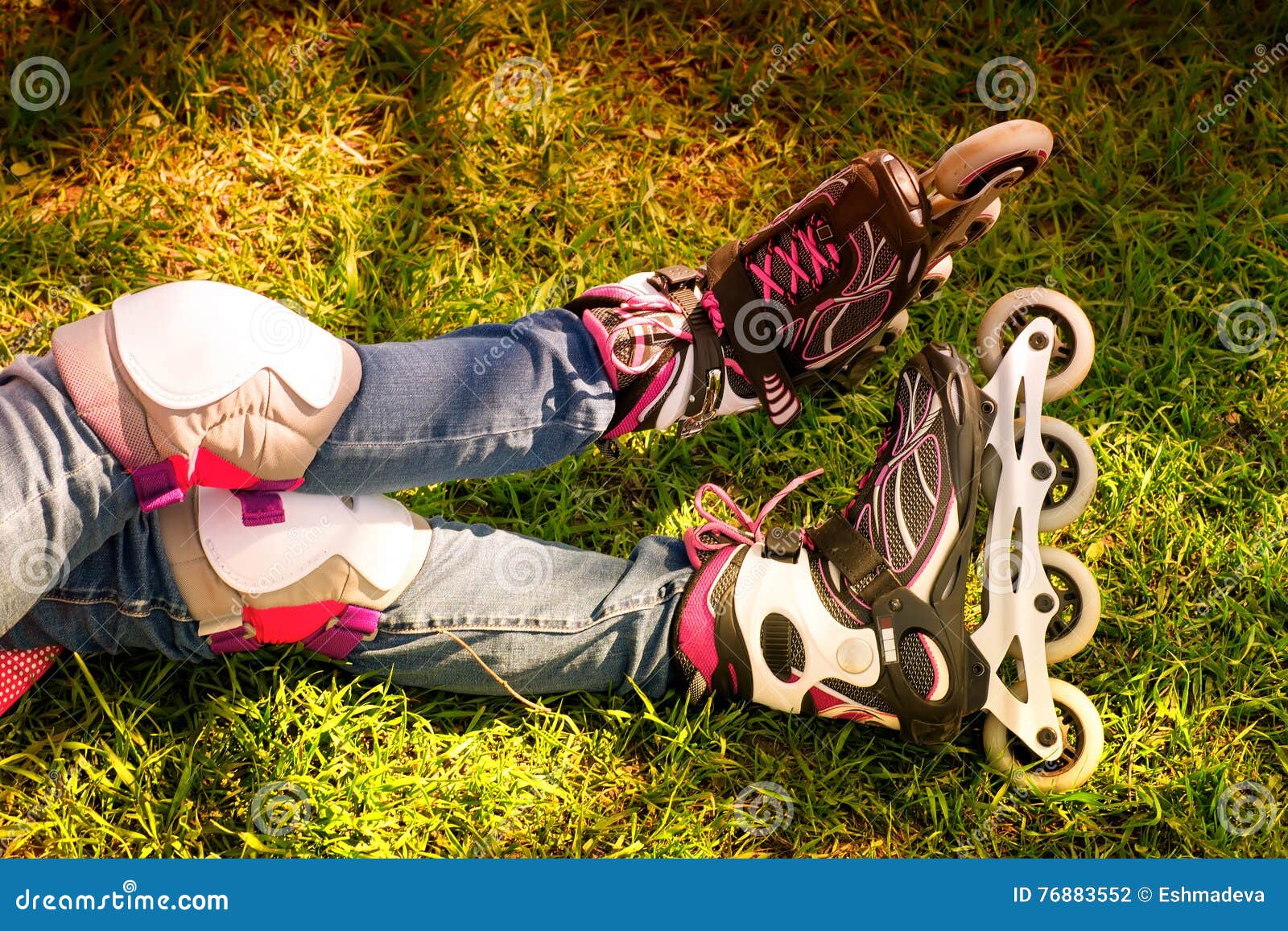 Legs in roller skates stock photo. Image of park, recreation - 76883552