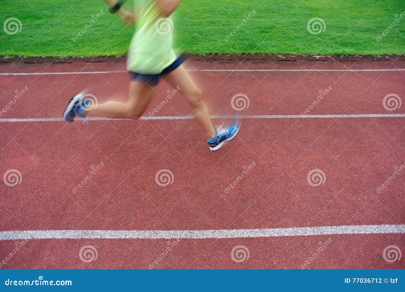 Legs Running on Red Track in Stadium Stock Photo - Image of runner ...