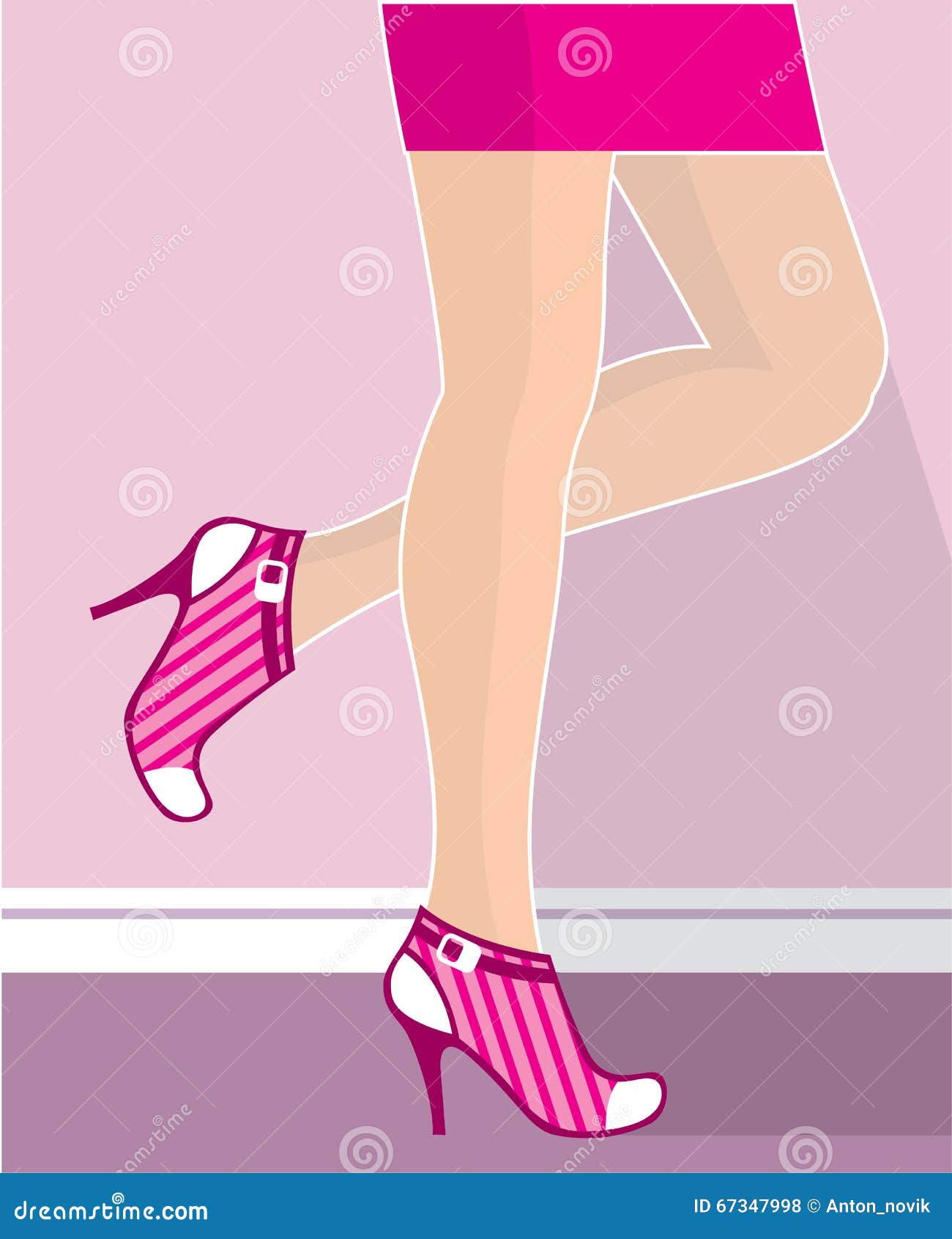 Legs in shoes vector stock vector. Illustration of elegance - 67347998
