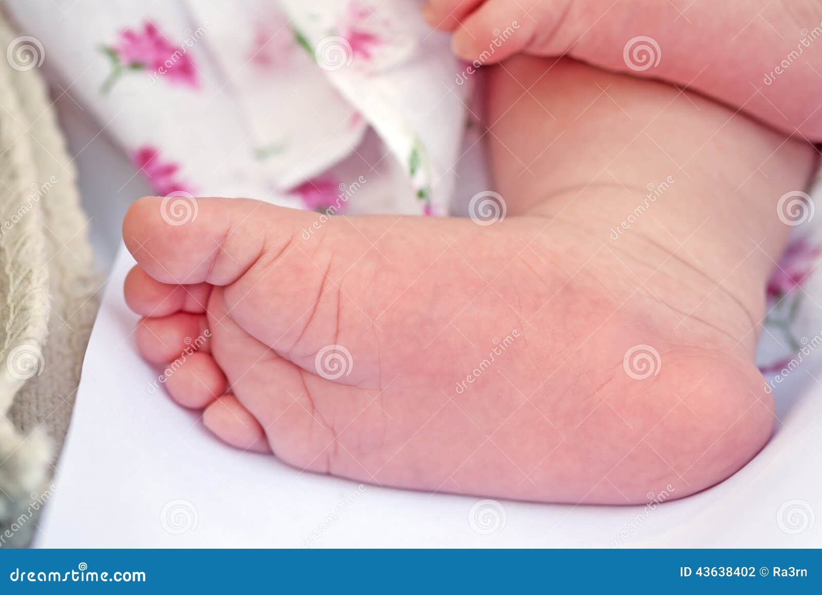 Legs of the small baby stock photo. Image of sleeping - 43638402