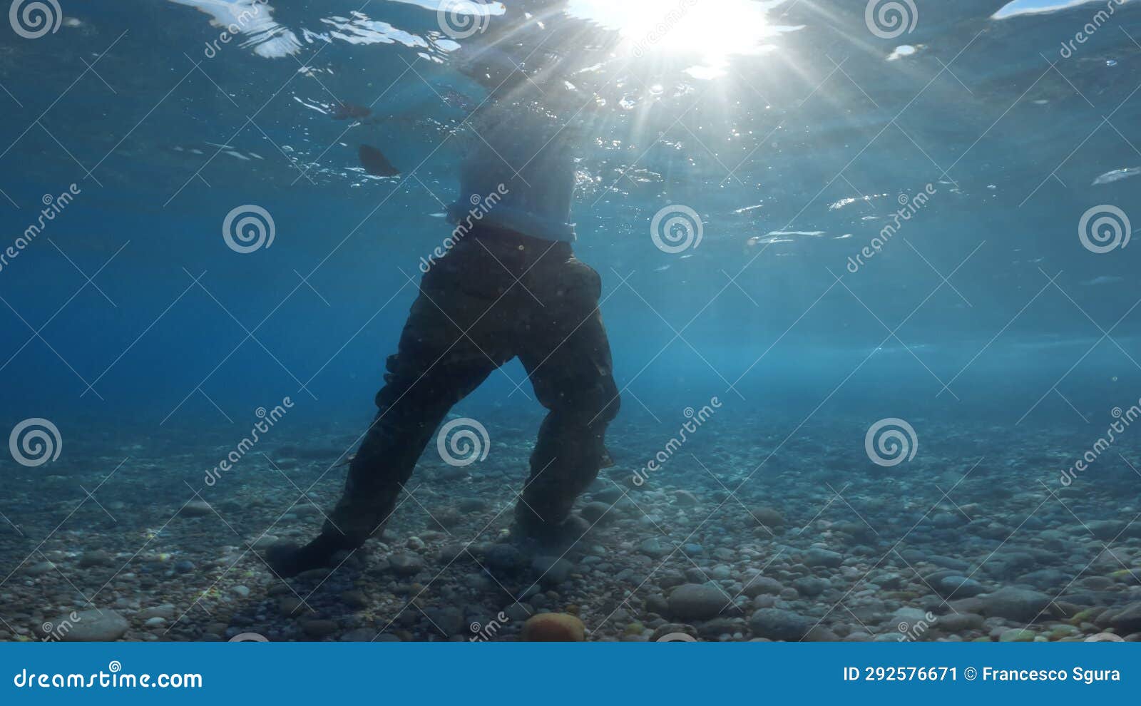Legs of Soldier Underwater in the Sea Stock Video - Video of ocean ...