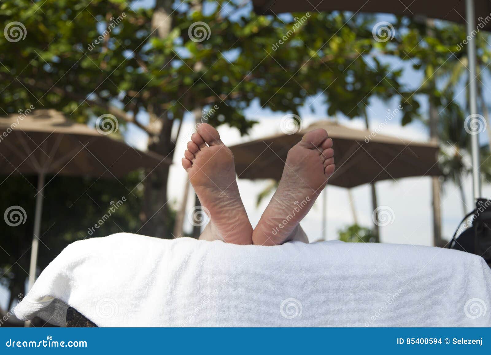 Legs of the Sunbathing Person Stock Photo - Image of girl, beautiful ...