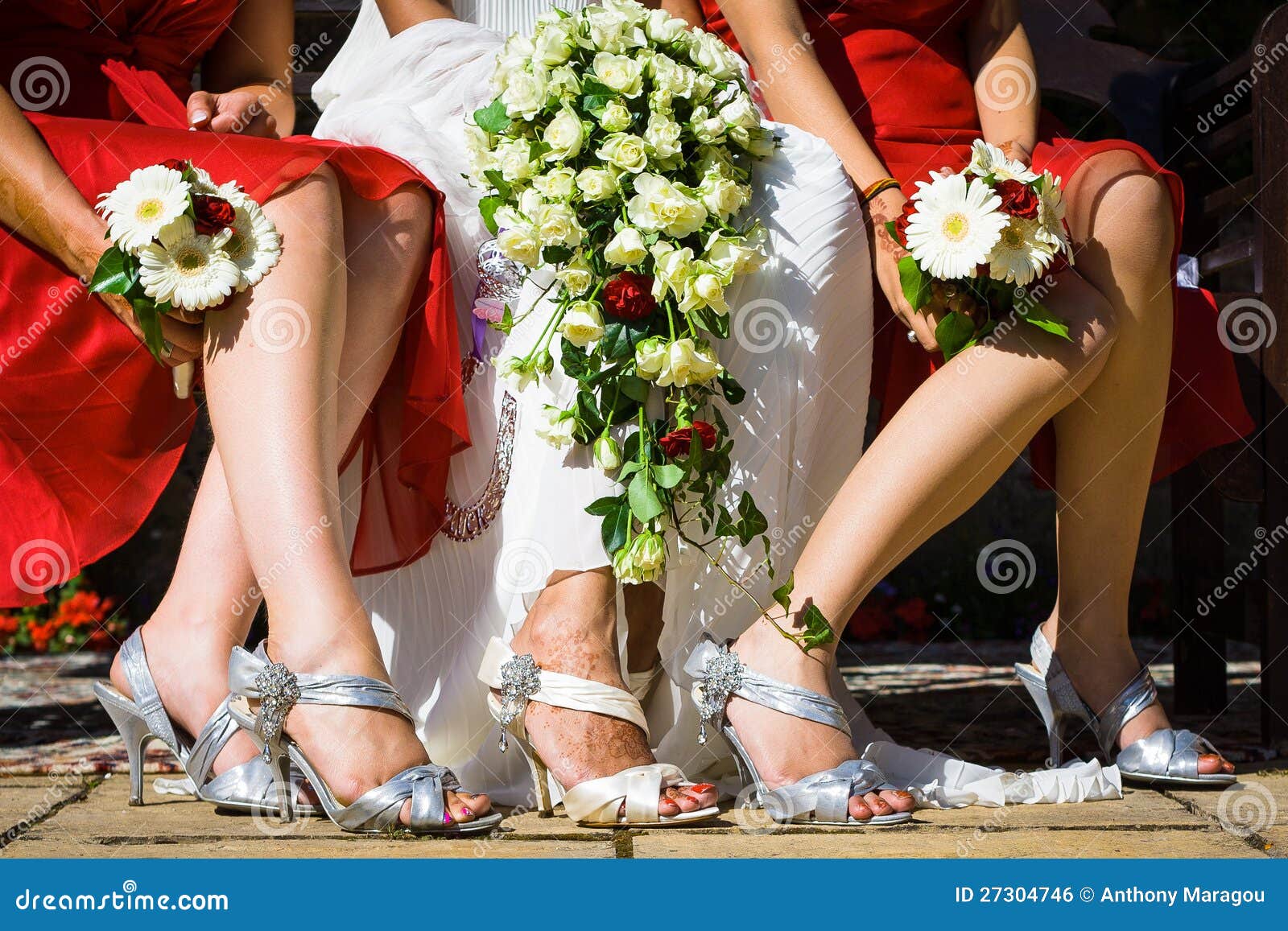 Legs in wedding stock photo. Image of bridesmaids, pretty - 27304746