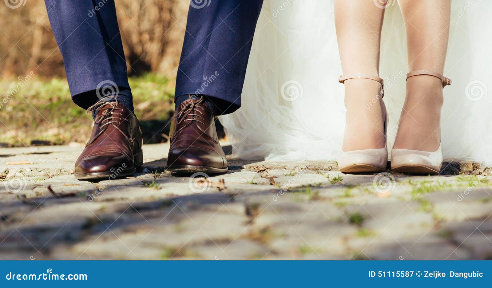 Legs of Wedding Couple stock image. Image of closeness - 51115587
