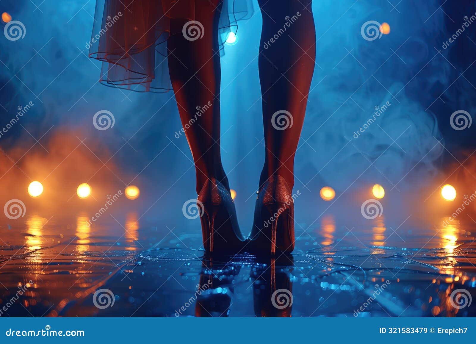 The Legs of a Woman on Stage Stock Image - Image of couple, movement ...