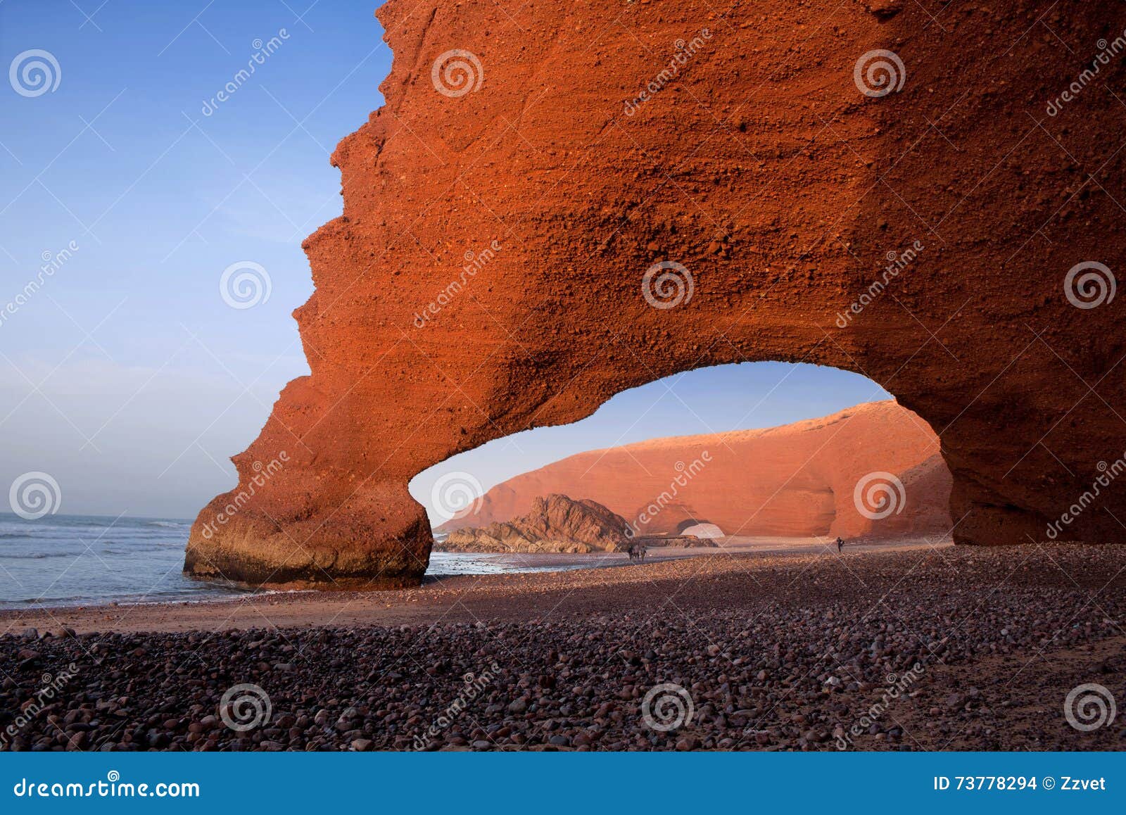 Legzira Beach in Morocco, Africa Stock Photo - Image of lezgira ...