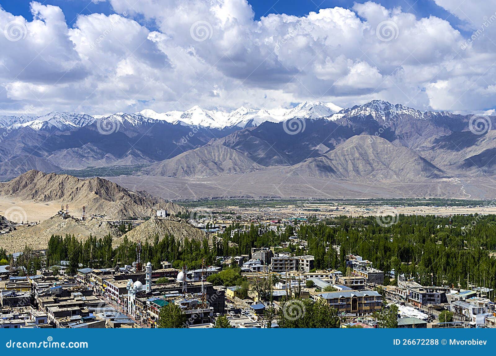 Leh - Capital of Ladakh, India Stock Photo - Image of land, remote ...