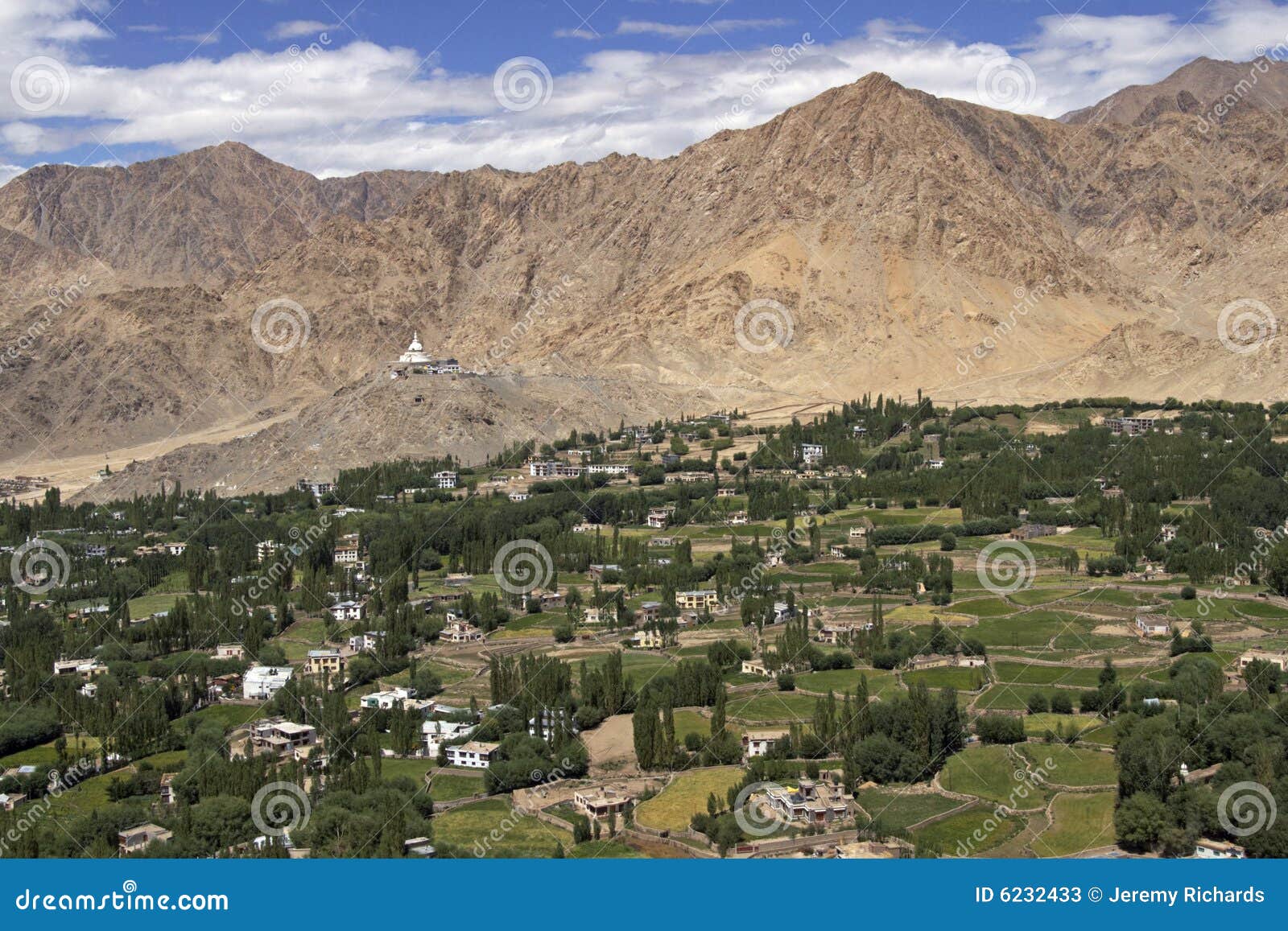 Leh - Capital of Ladakh, India Stock Image - Image of altitude, desert ...