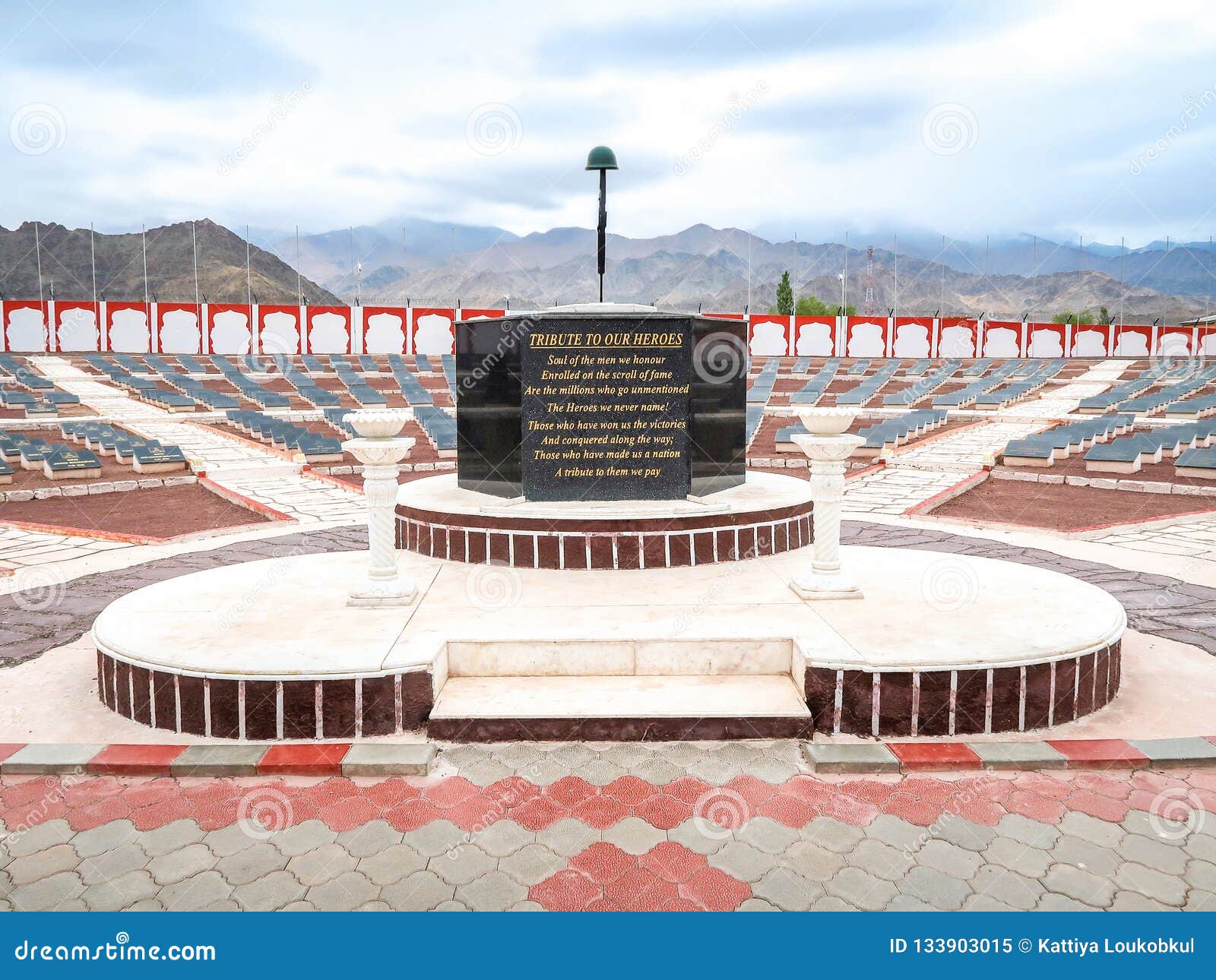 LEH, INDIA - JUNE 27, 2018:: Hall of Fame, War Memorial in Leh Stock ... LEH, INDIA - JUNE 27, 2018:: Hall of Fame, War Memorial in Leh Stock ...