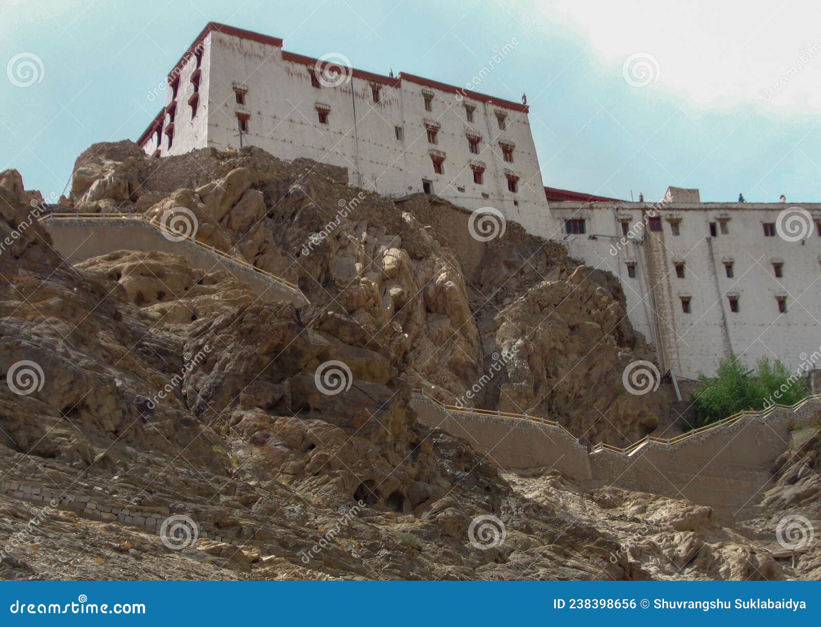Leh Ladakh Architecture . Key Monestry . Thikse Gompa . Old Stock Photo ...
