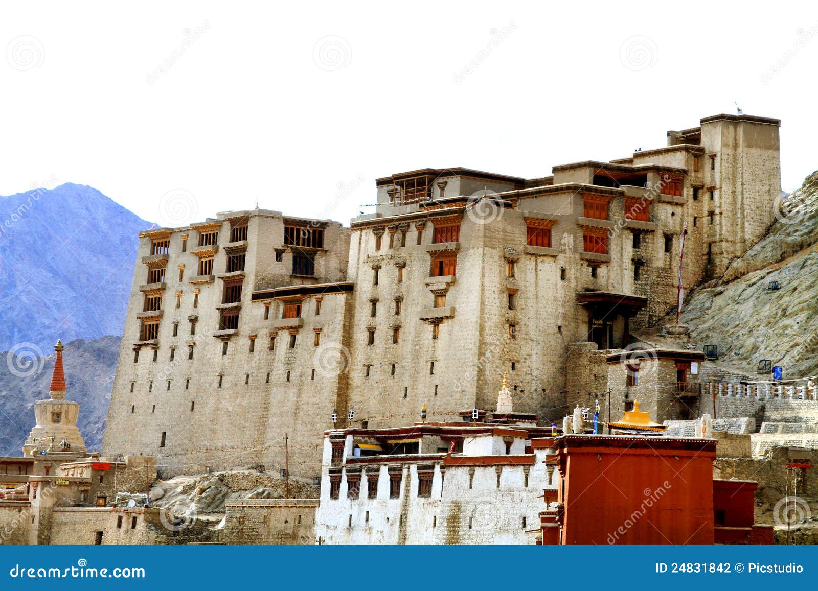 Leh palace stock photo. Image of buddhism, temple, city - 24831842