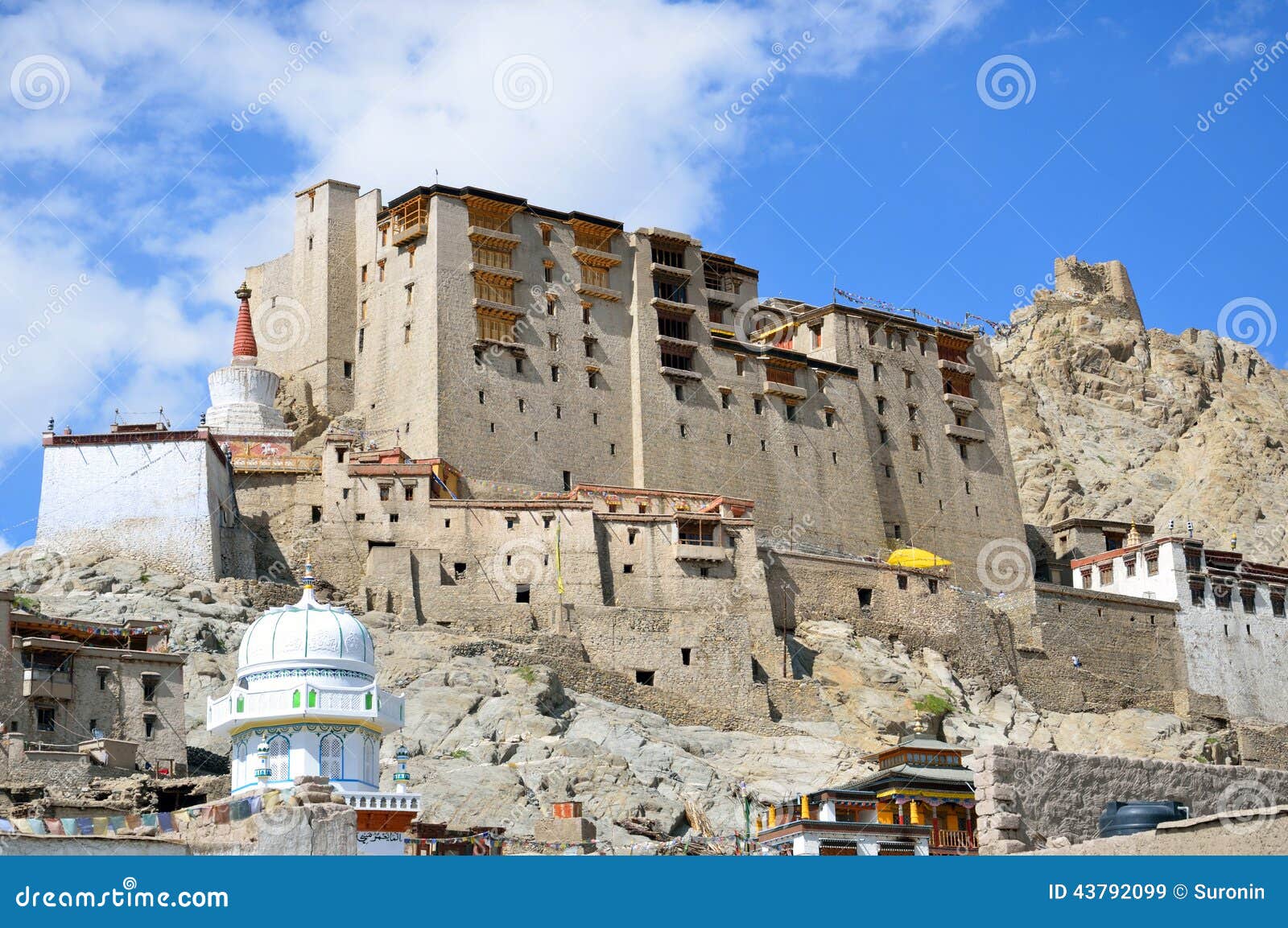 Leh Palace stock image. Image of palace, india, south - 43792099