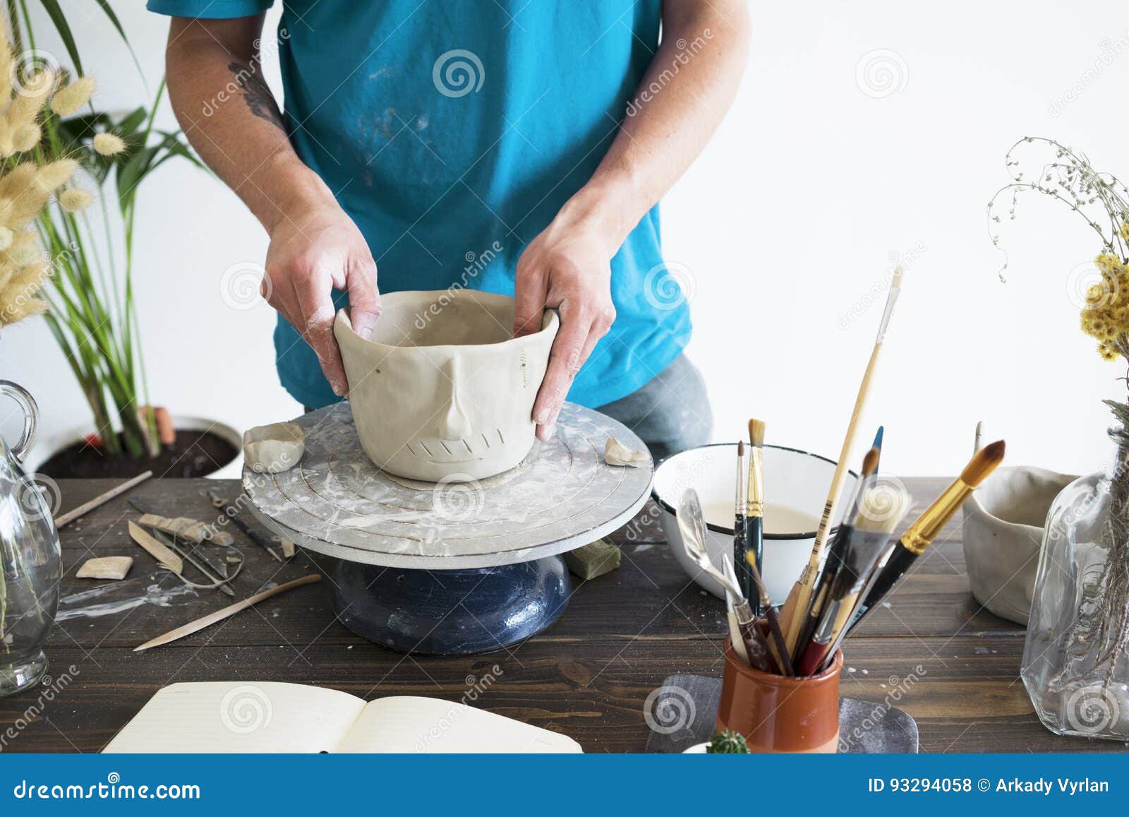 Lehm stockfoto. Bild von handwerk, phantasie, fähigkeit - 93294058