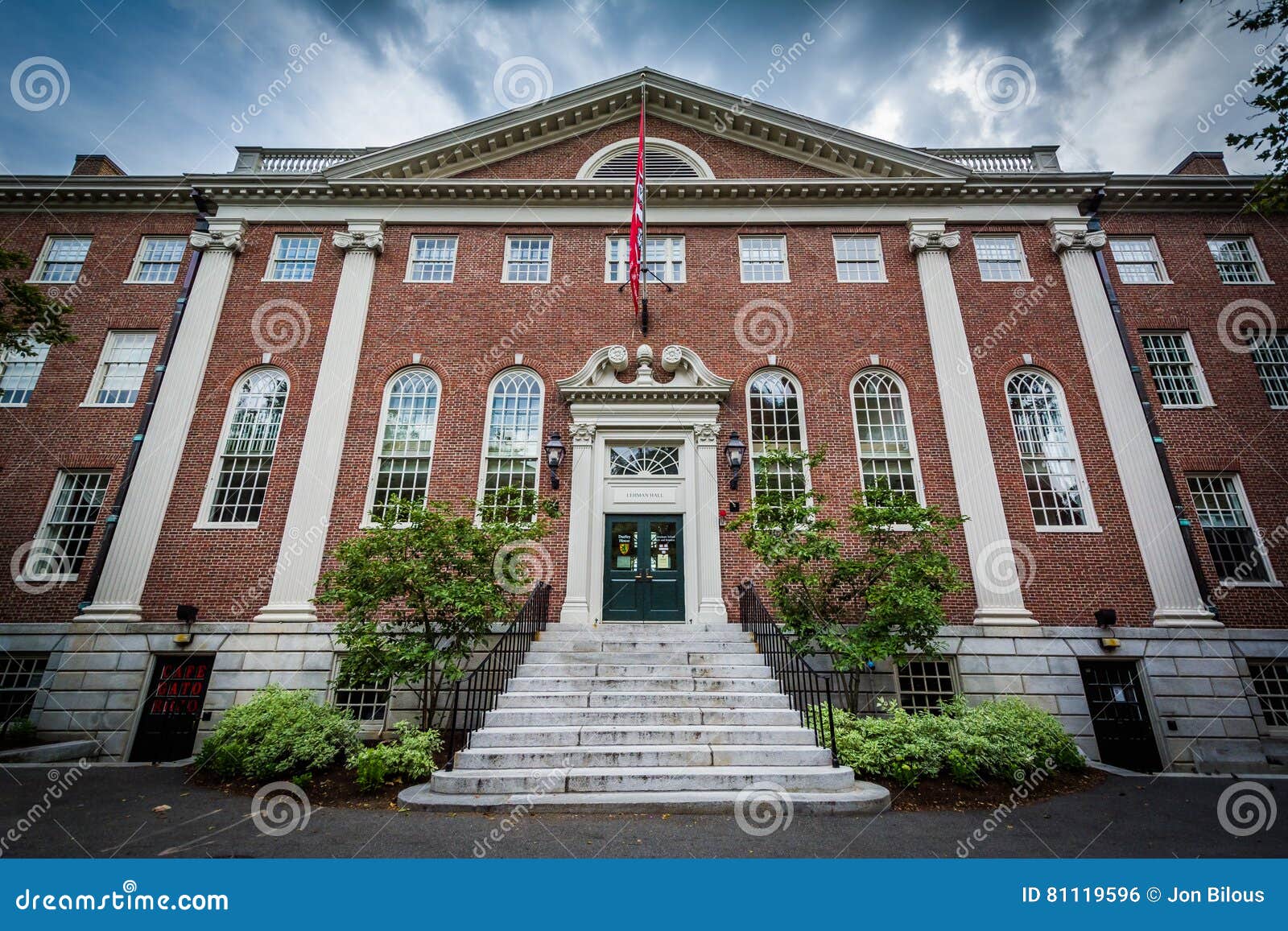 Lehman Hall, at Harvard University, in Cambridge, Massachusetts ...
