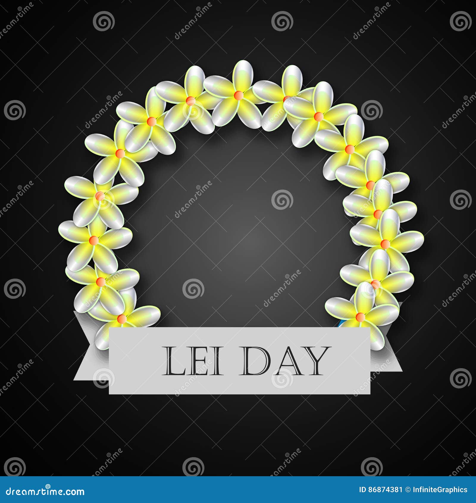 Lei Day background stock vector. Illustration of hawaiian - 86874381