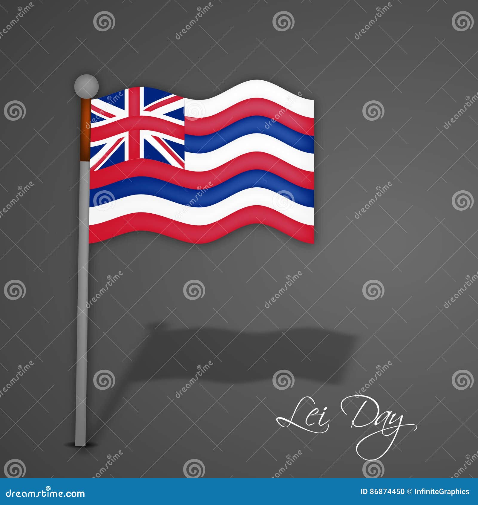 Lei Day background stock vector. Illustration of queen - 86874450