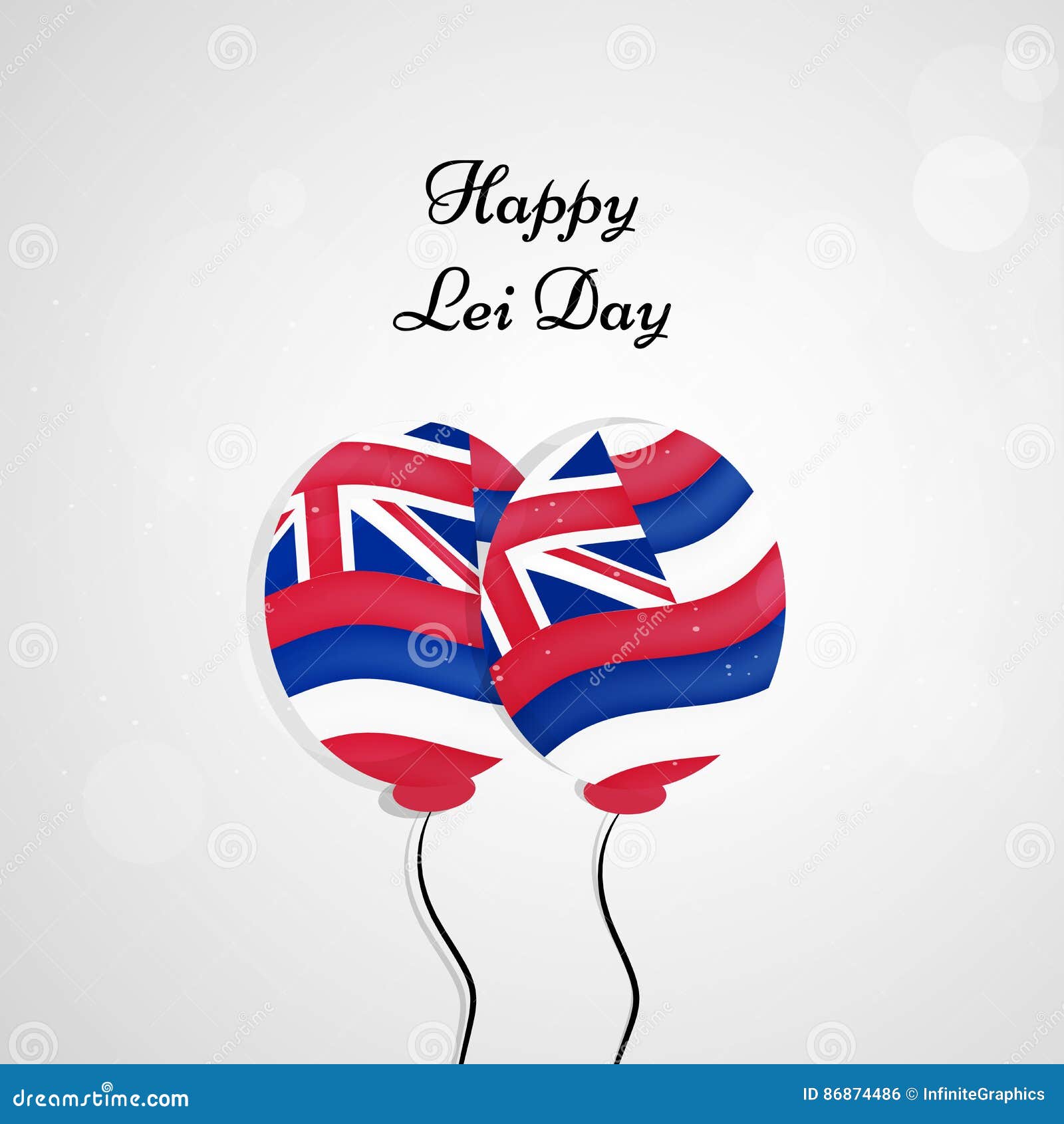 Lei Day background stock vector. Illustration of flag - 86874486