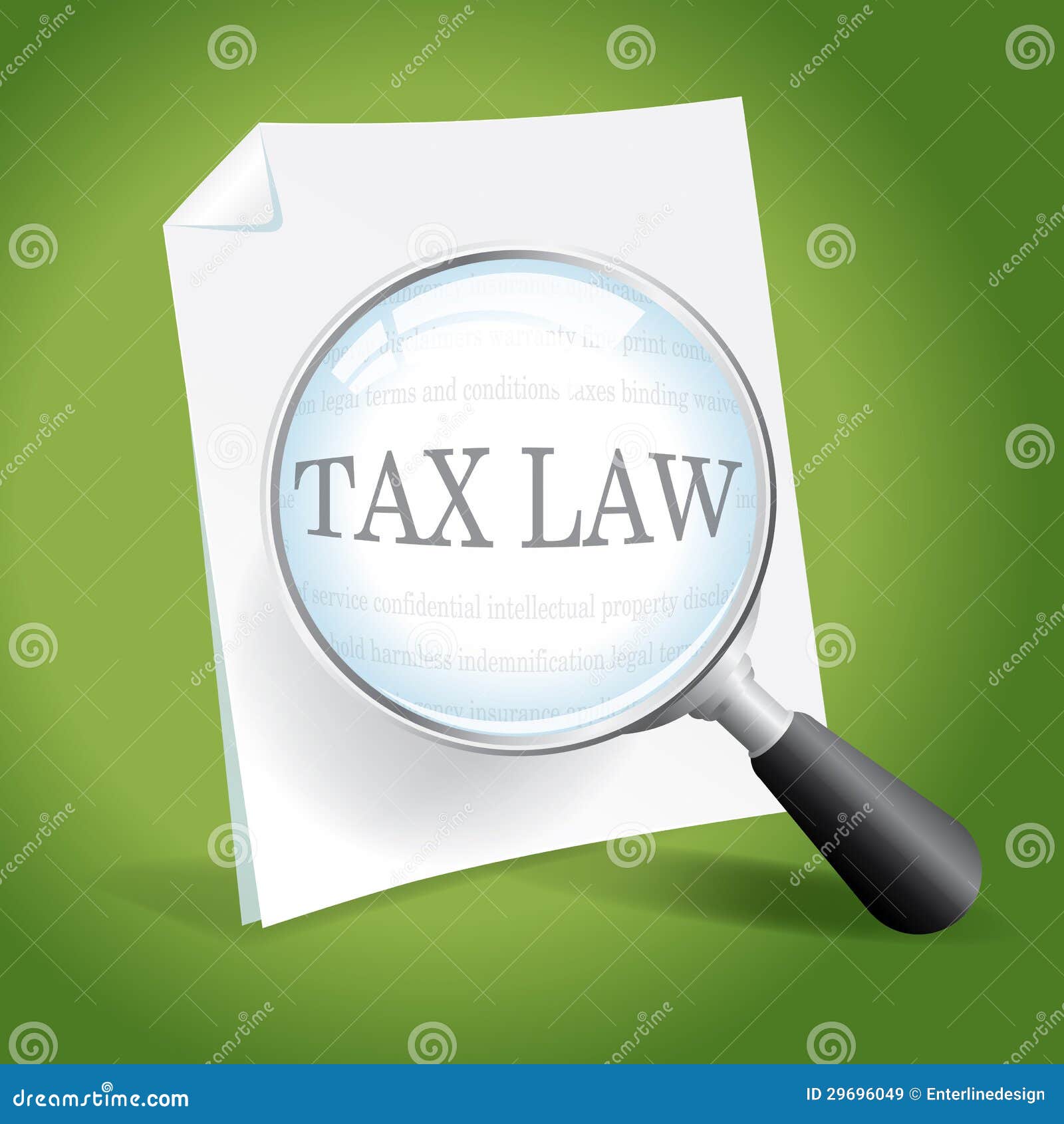 Lei fiscal de exame ilustração do vetor. Ilustração de impostos - 29696049