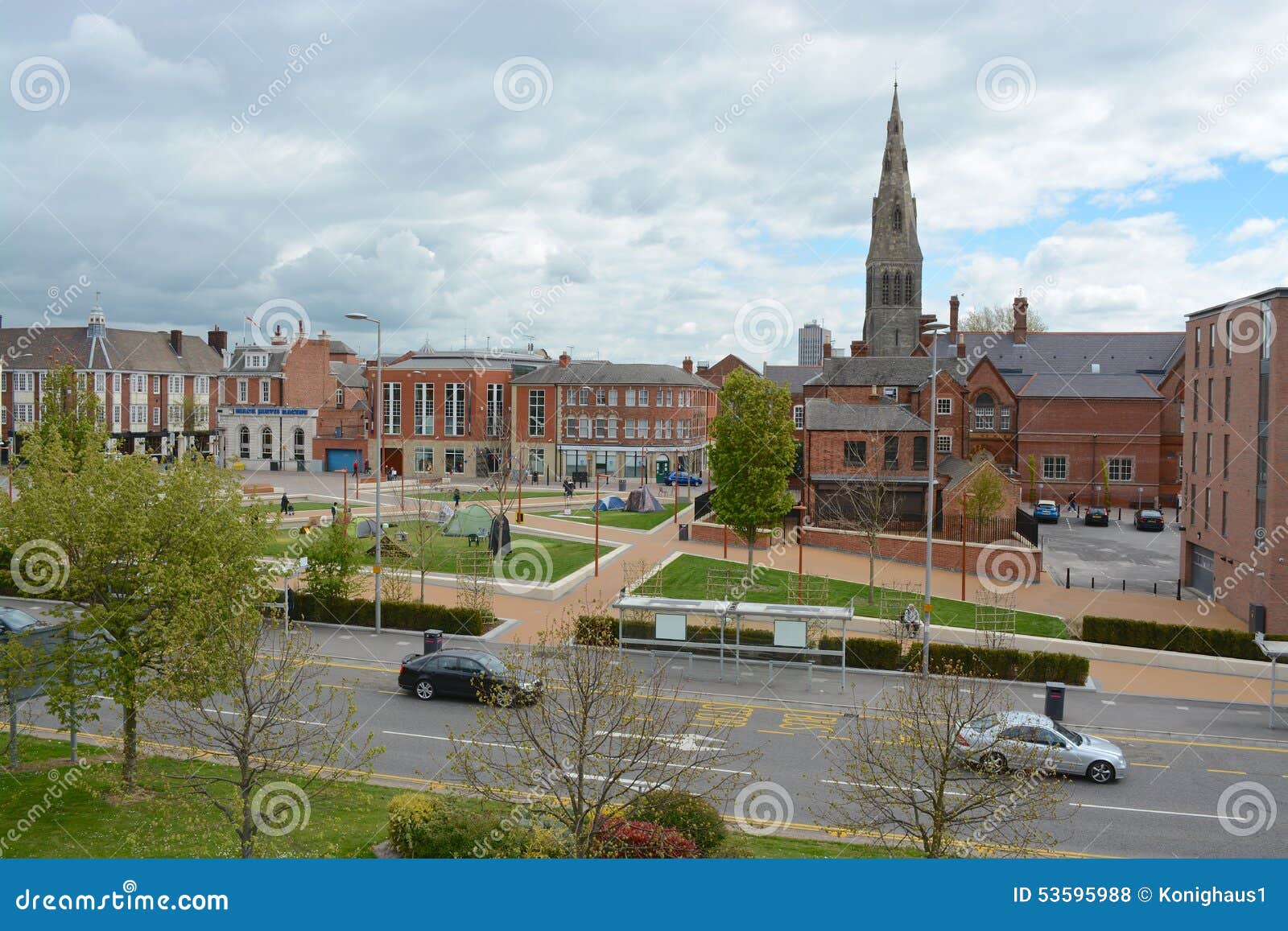 Leicester city centre editorial stock photo. Image of highcross - 53595988