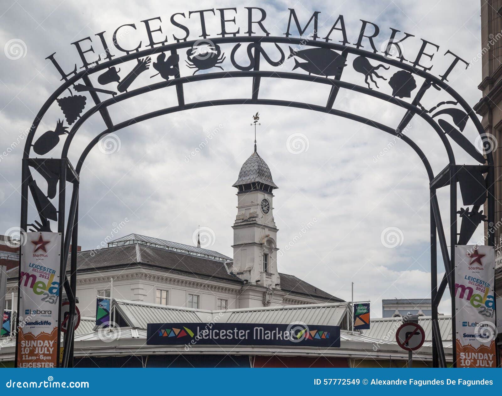 Leicester Market England editorial stock image. Image of haymarket ...