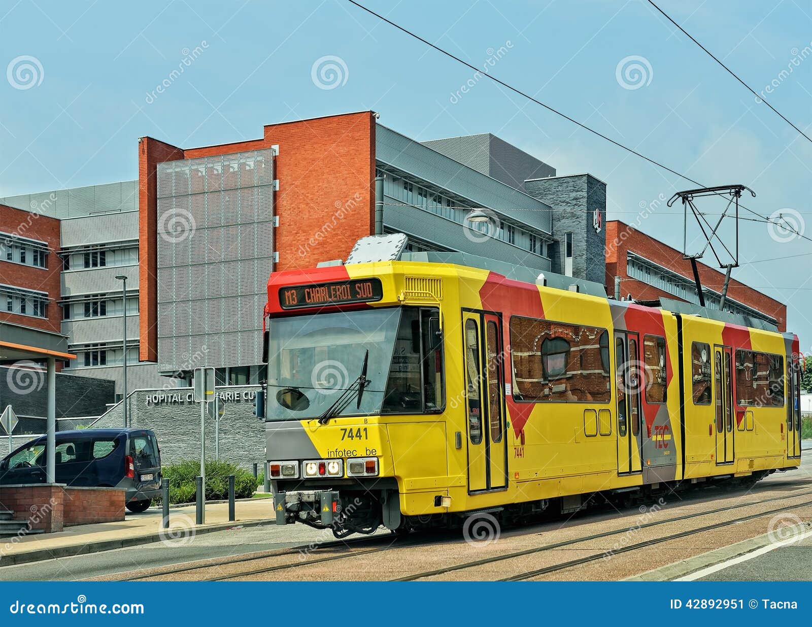 Leicht-Schiene Metro- Oder Premetro-Tram in Charleroi Redaktionelles ...