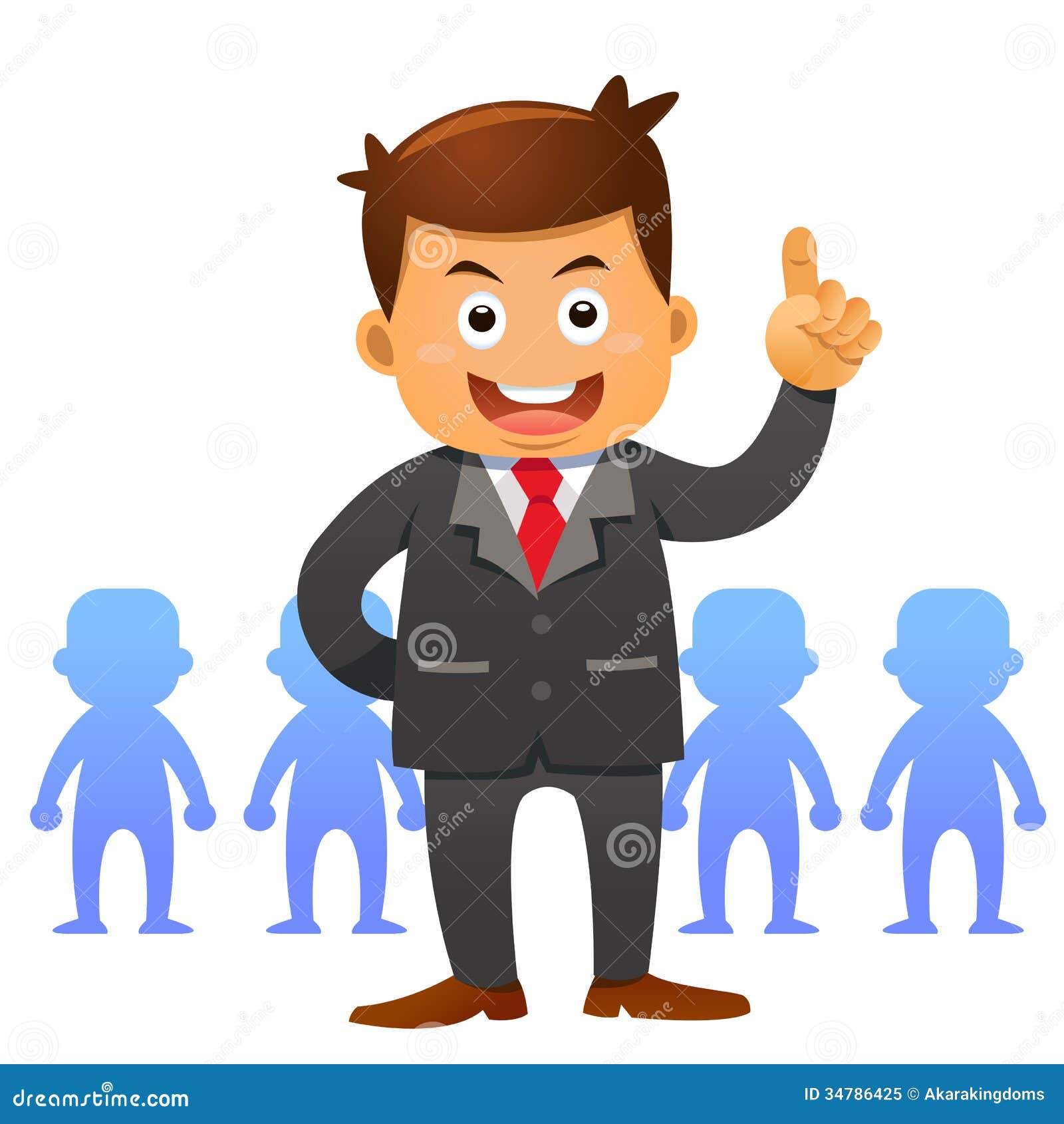 Leider vector illustratie. Illustration of winnen, vertrouwen - 34786425